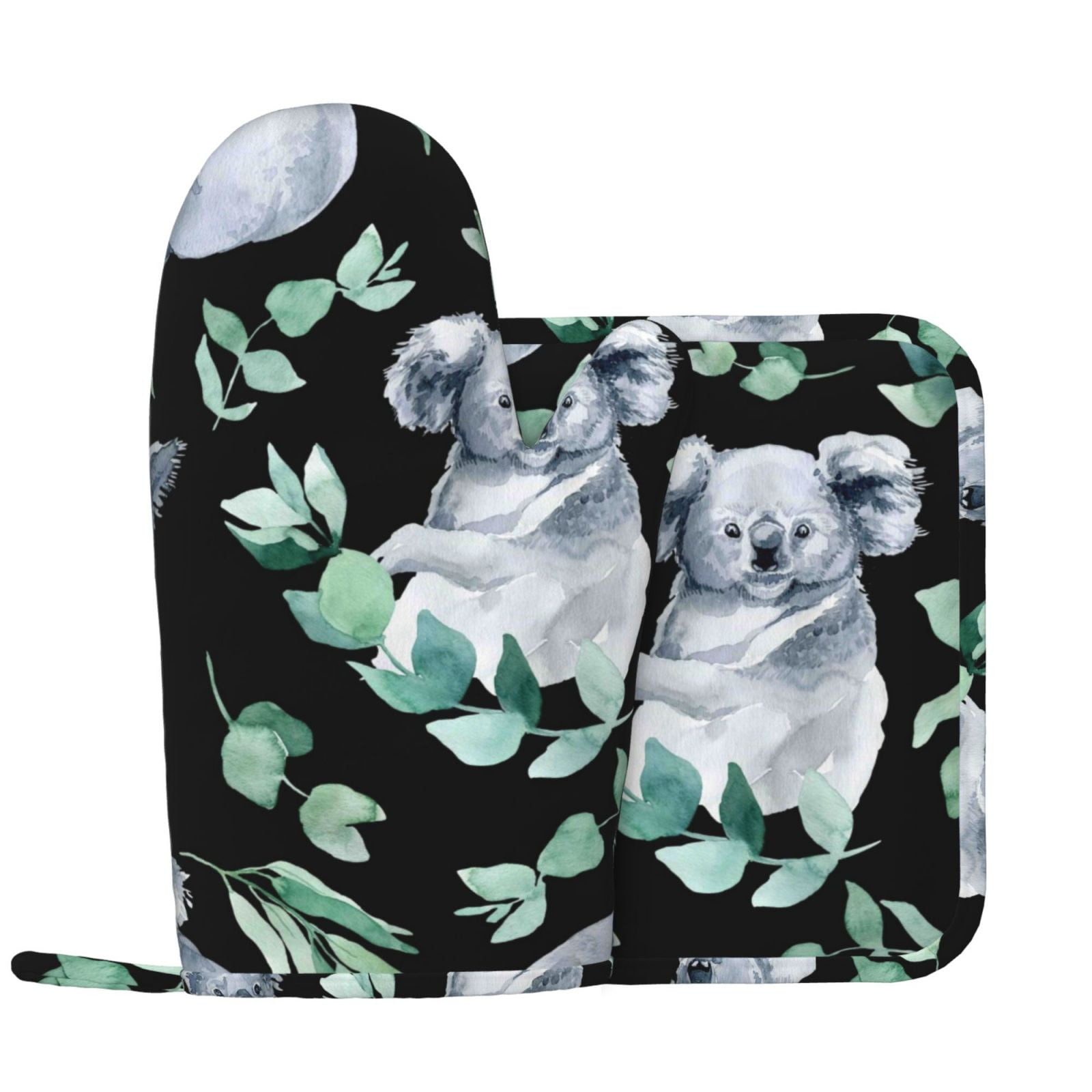 Disketp Cartoon Koala Bear Oven Mitts And Potholders Bbq Gloves-Oven ...