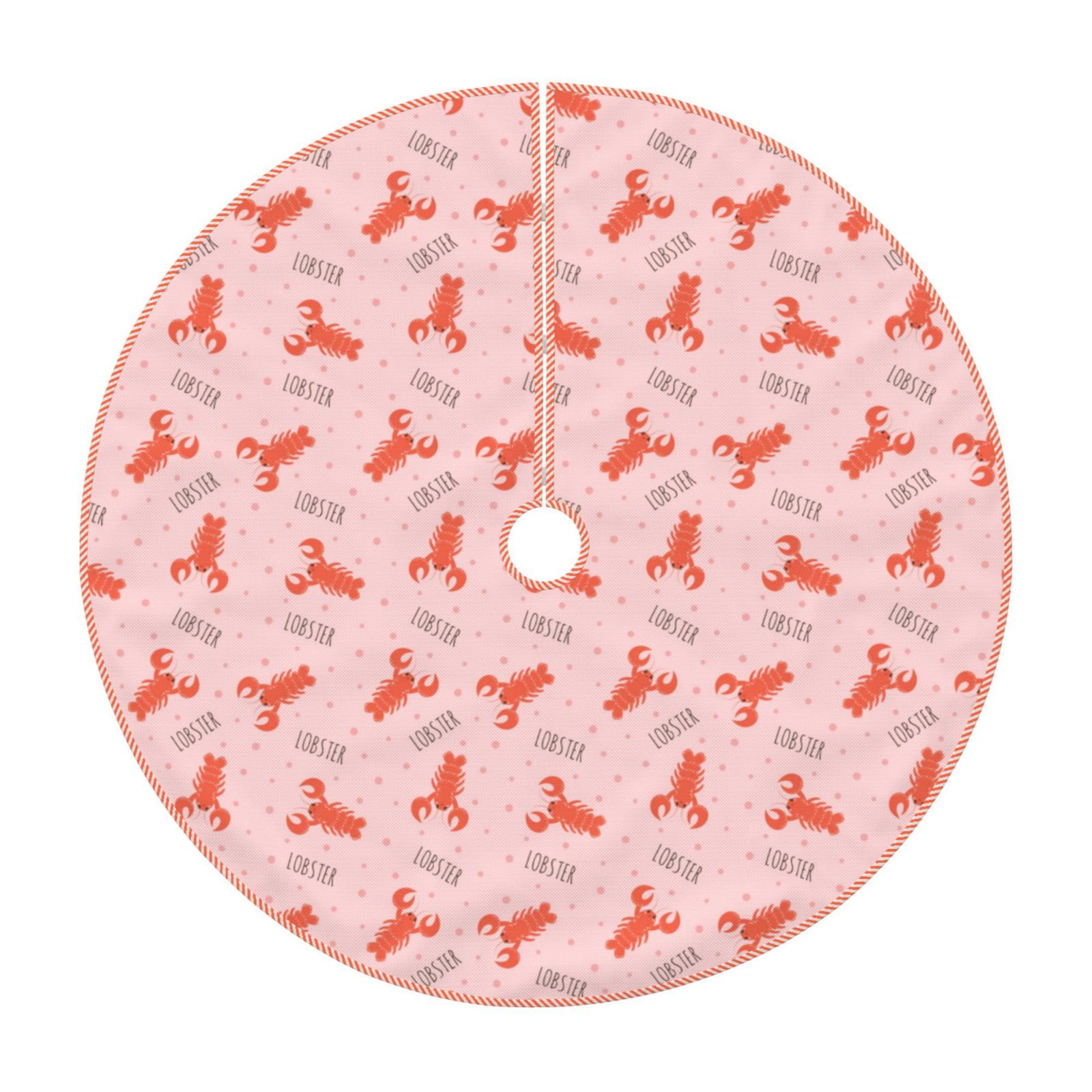 Disketp Cartoon Lobsters 3 Christmas Tree Skirt, Christmas Tree ...