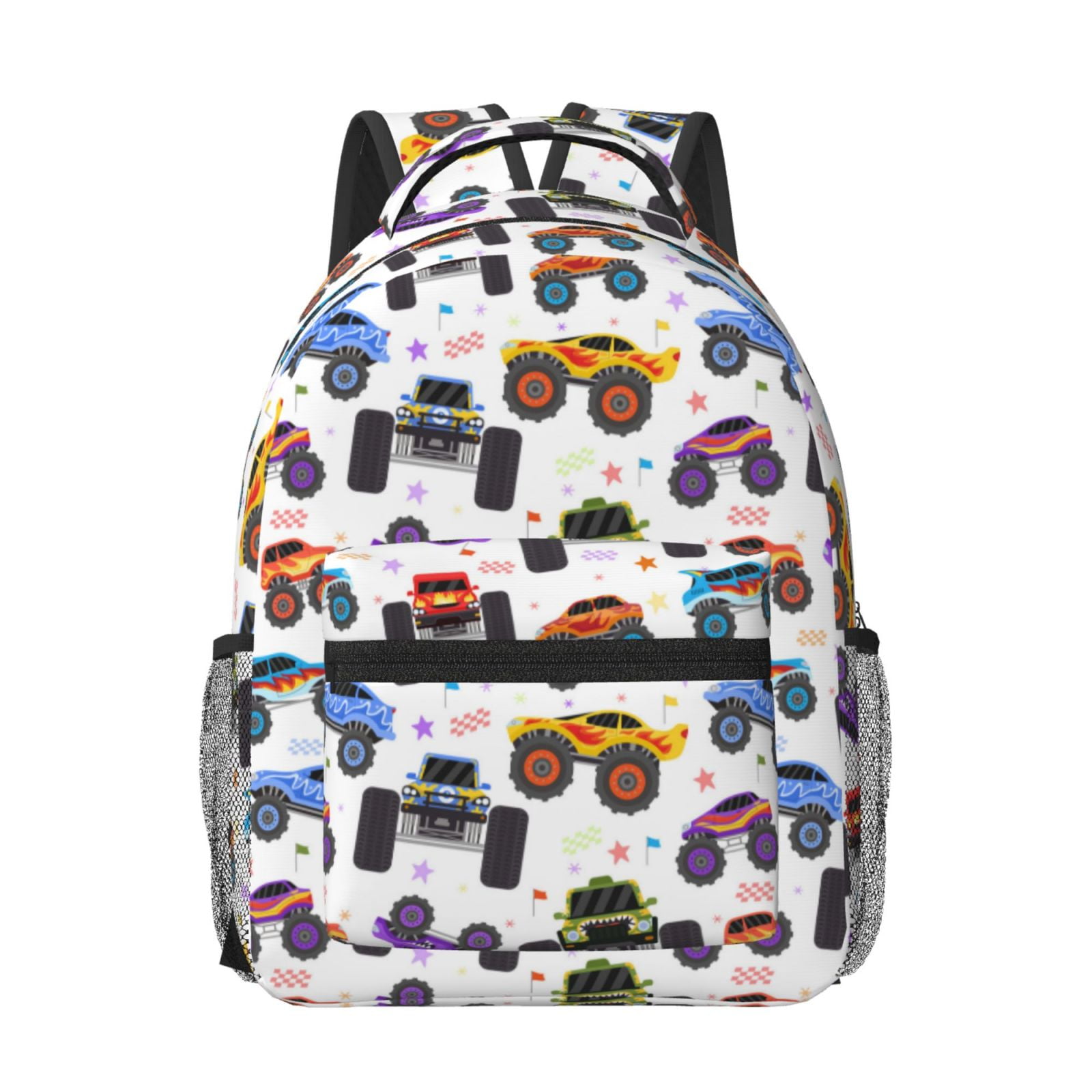 Disketp Cartoon Monster Trucks1 Backpack - Comfortable Daypack with The ...