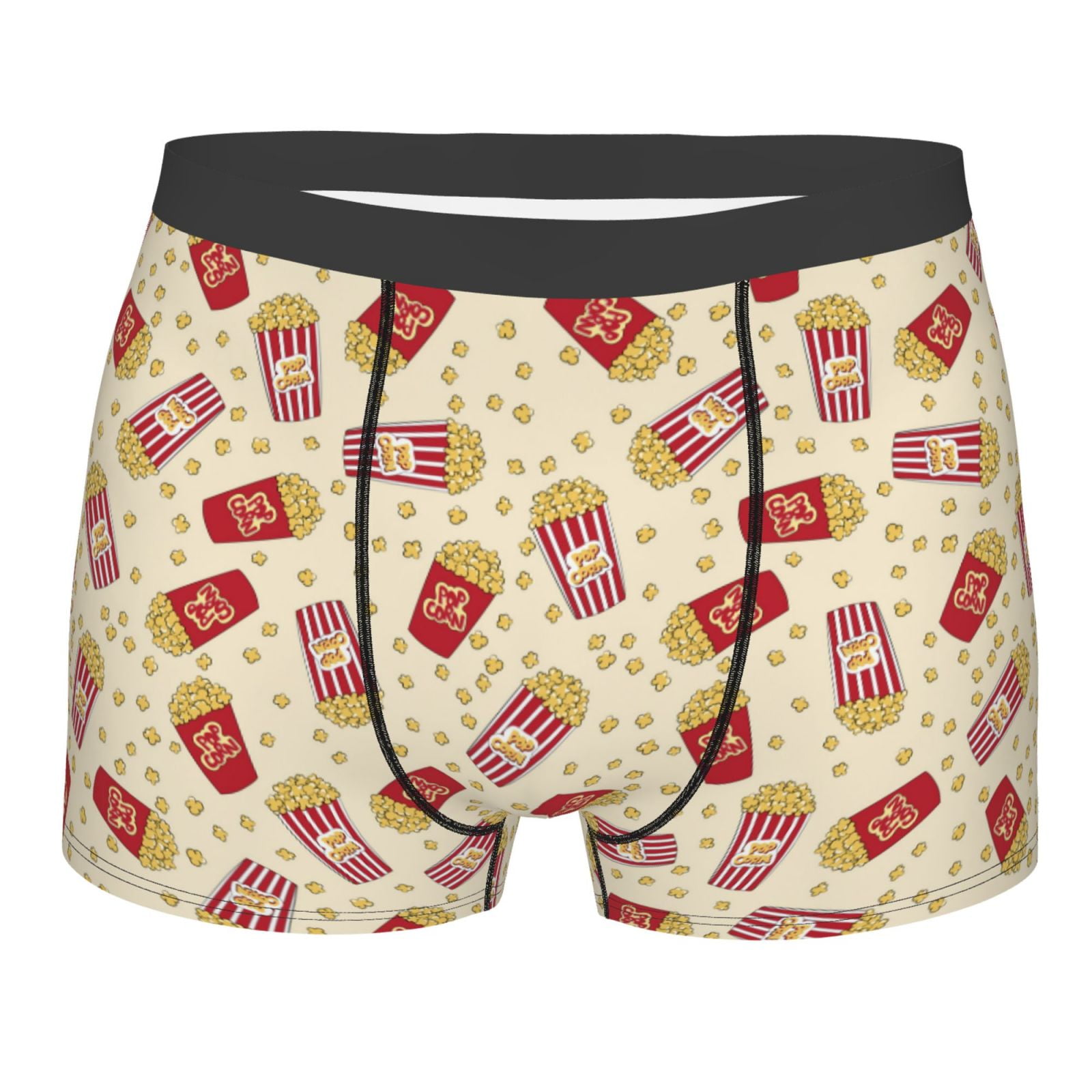 Disketp Cartoon Popcorn Men's Boxer Briefs,Soft and Breathable Cotton ...