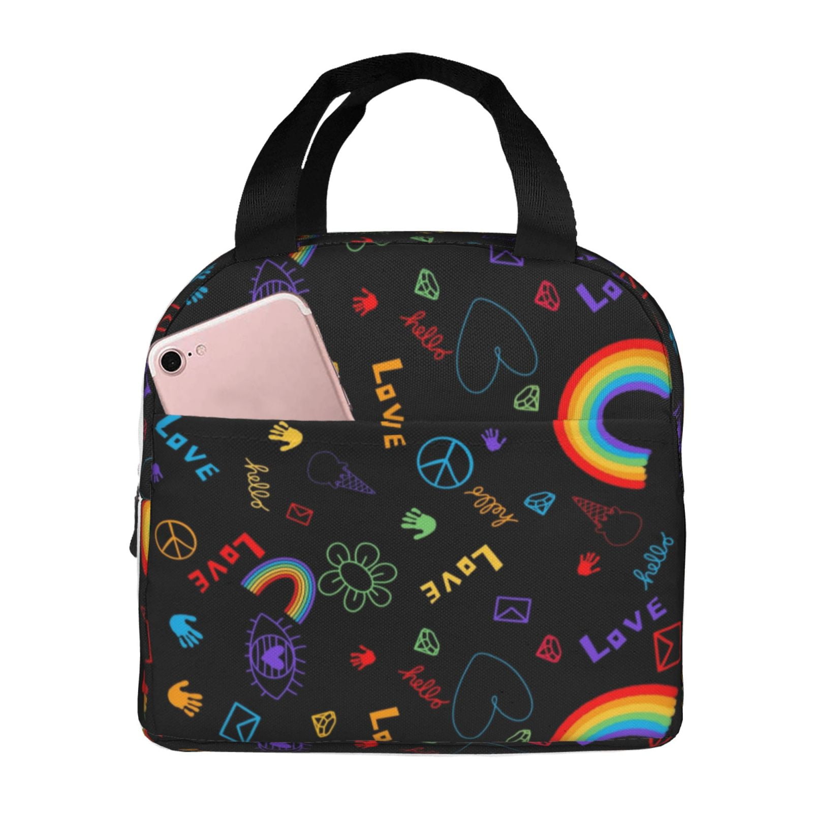 Disketp Cartoon Pride Lgbt Lunch Bag for Women Men, Leakproof Thermal ...