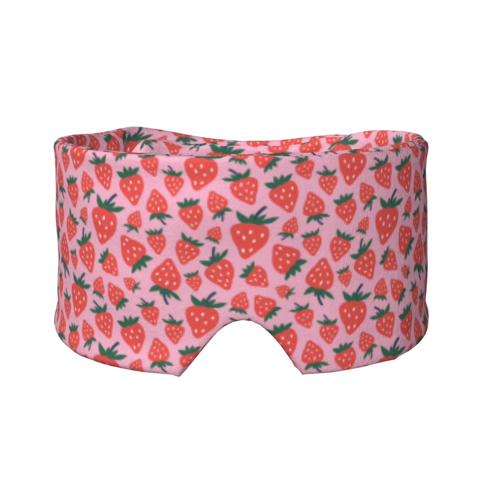Disketp Cartoon Strawberry Sleep Mask - Eye Mask for Sleeping, Full Eye ...
