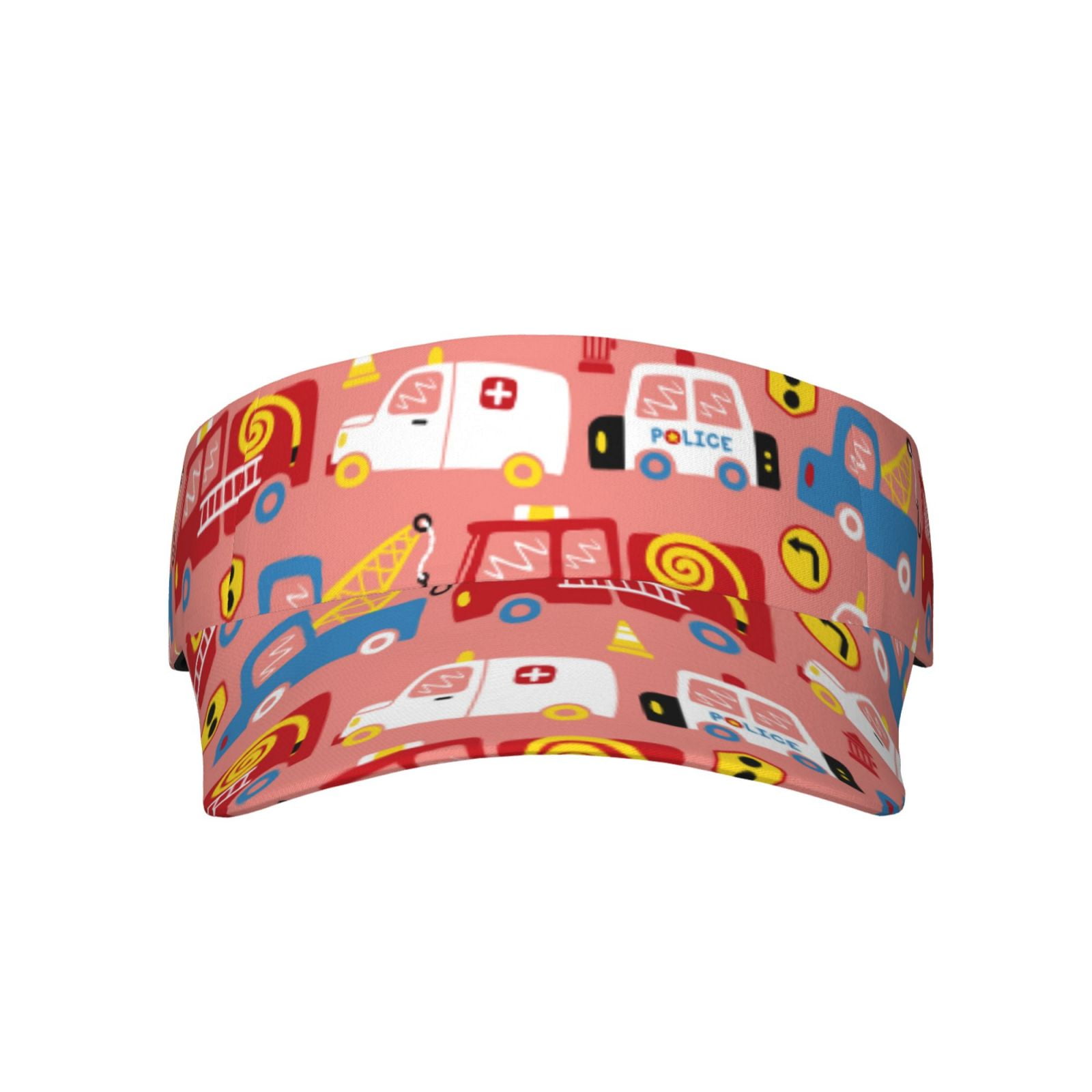 Disketp Cartoon With Traffic Elements Sun Visors For Women Men Unisex ...