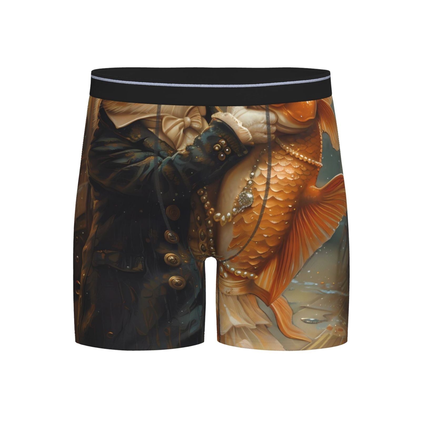 Disketp Cat Fish Dance Vintage Men's Boxer Briefs Men’s Underwear Boxer ...