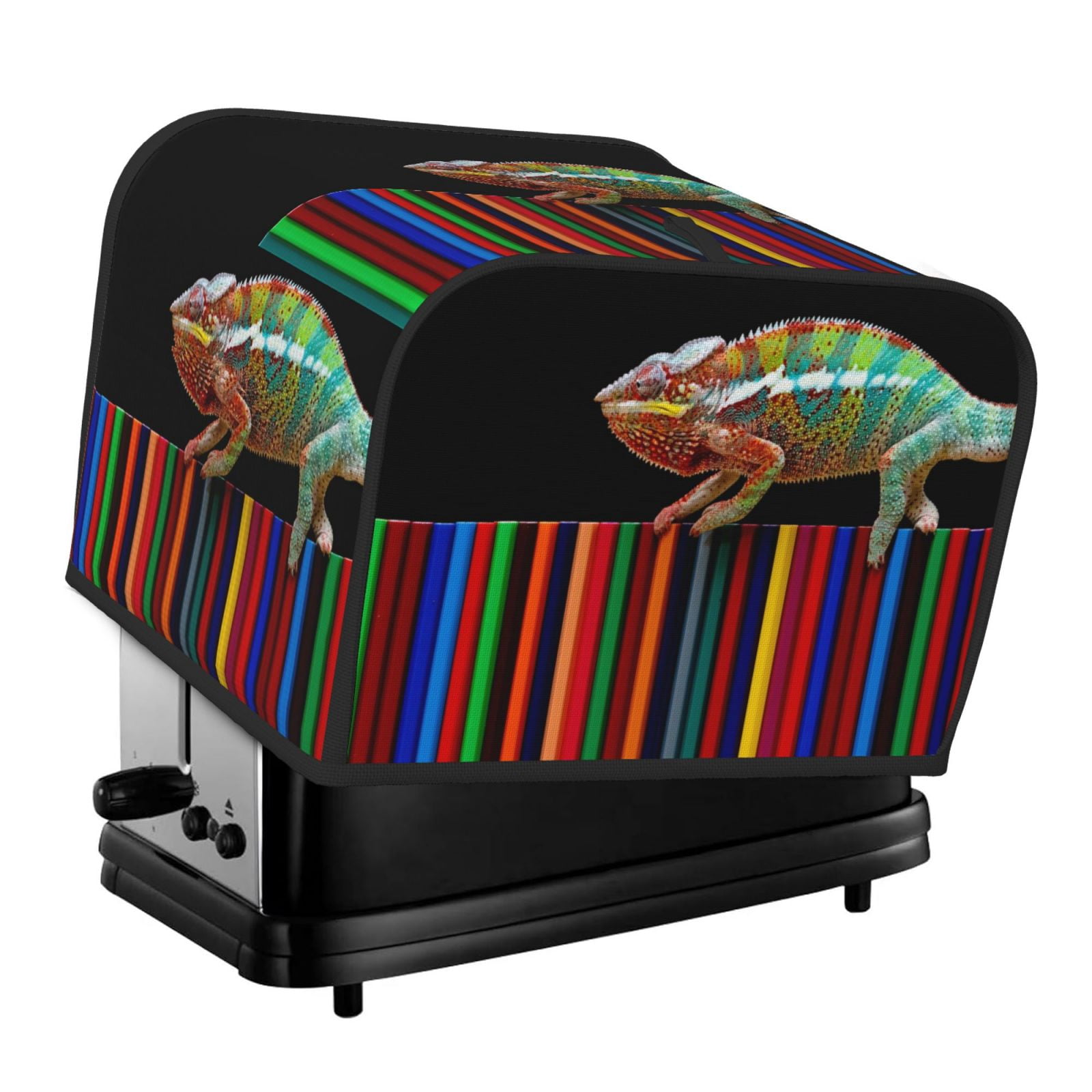 Disketp Chameleon Panther On Colored Pencils 4 slice Toaster Cover ...