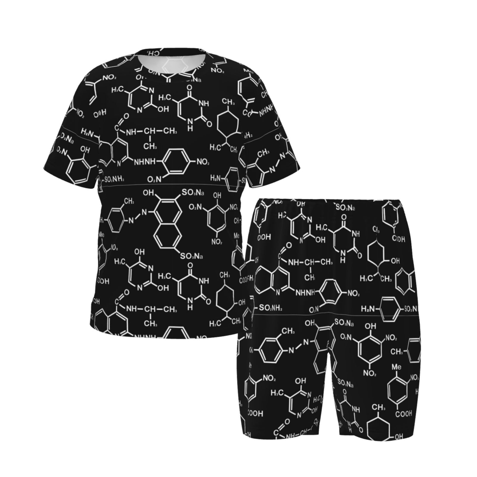 Disketp Chemistry Formulas 1 for Kids Short Sleeve Pajamas Kids Summer ...