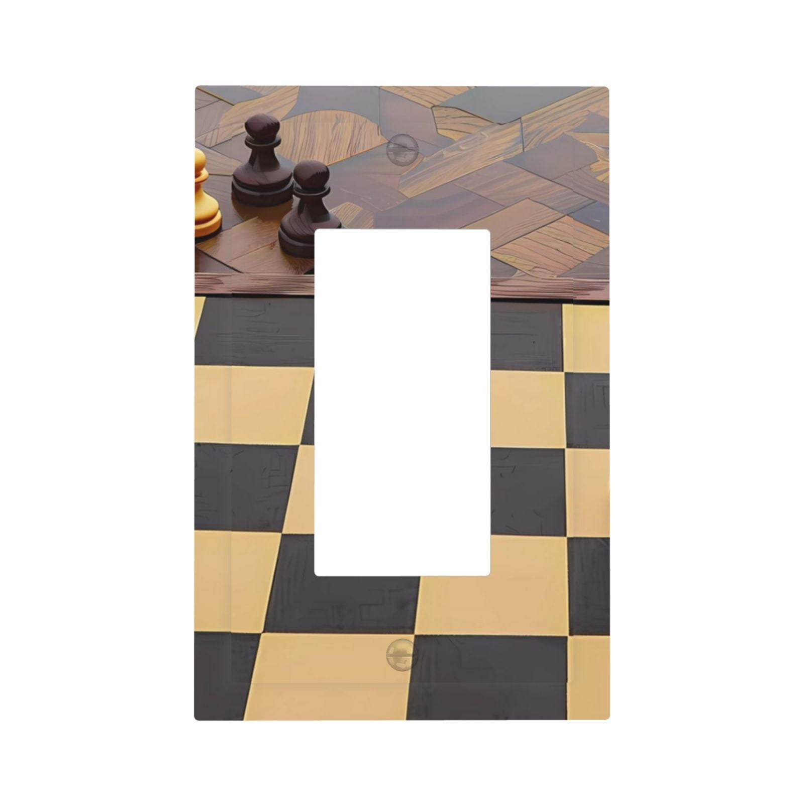 Disketp Chess Board With Pawns Decorative Light Switch or Outlet Wall ...