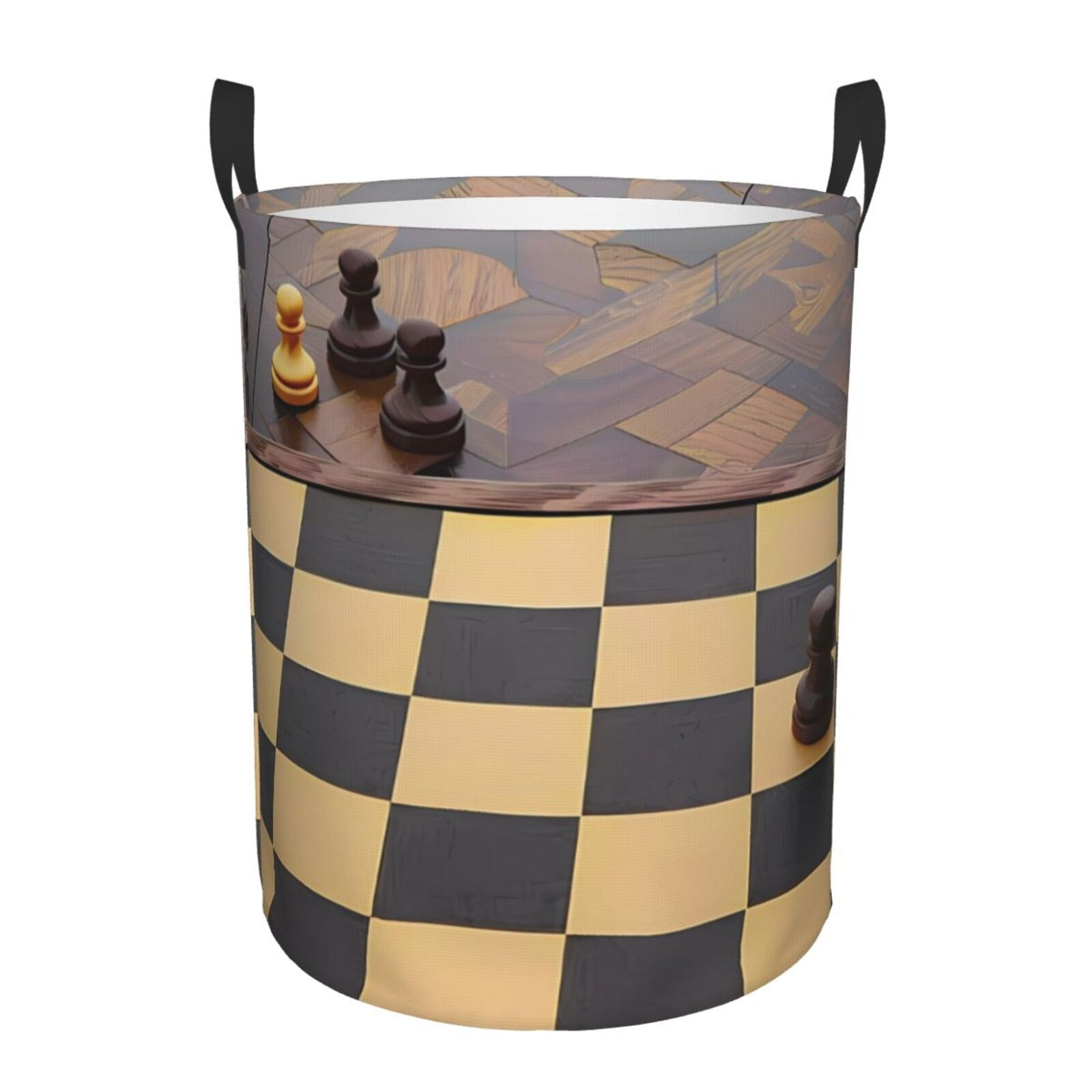 Disketp Chess Board With Pawns for Round Single Layer Dirty Clothes ...
