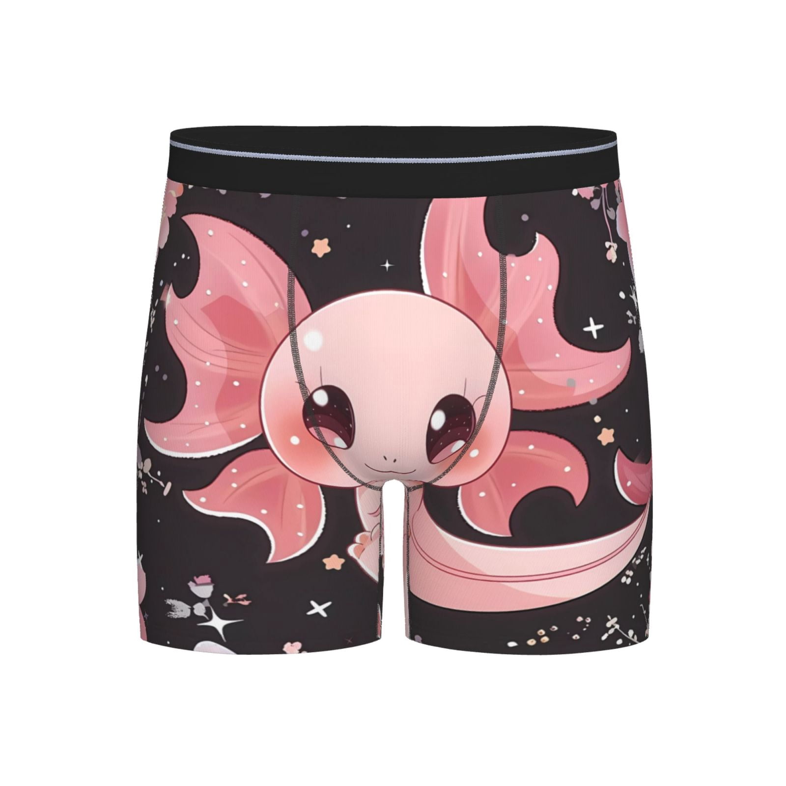 Disketp Chibi Axolotl Sakura Fantasy Men's Boxer Briefs Men’s Underwear ...