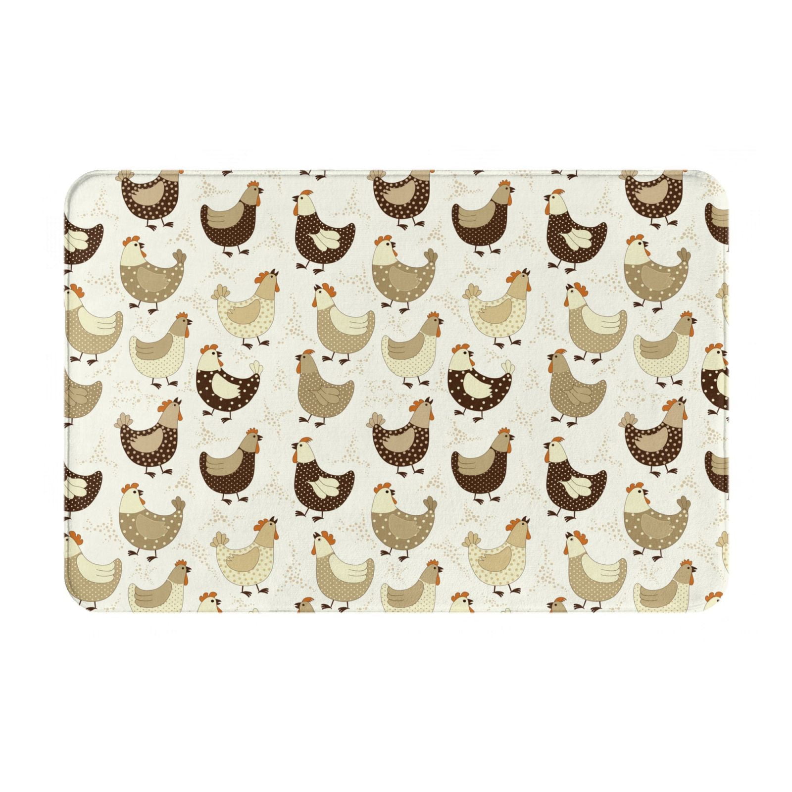 Disketp Chicken Cartoon Mat For Front Door Outside - Doormat Outdoor ...