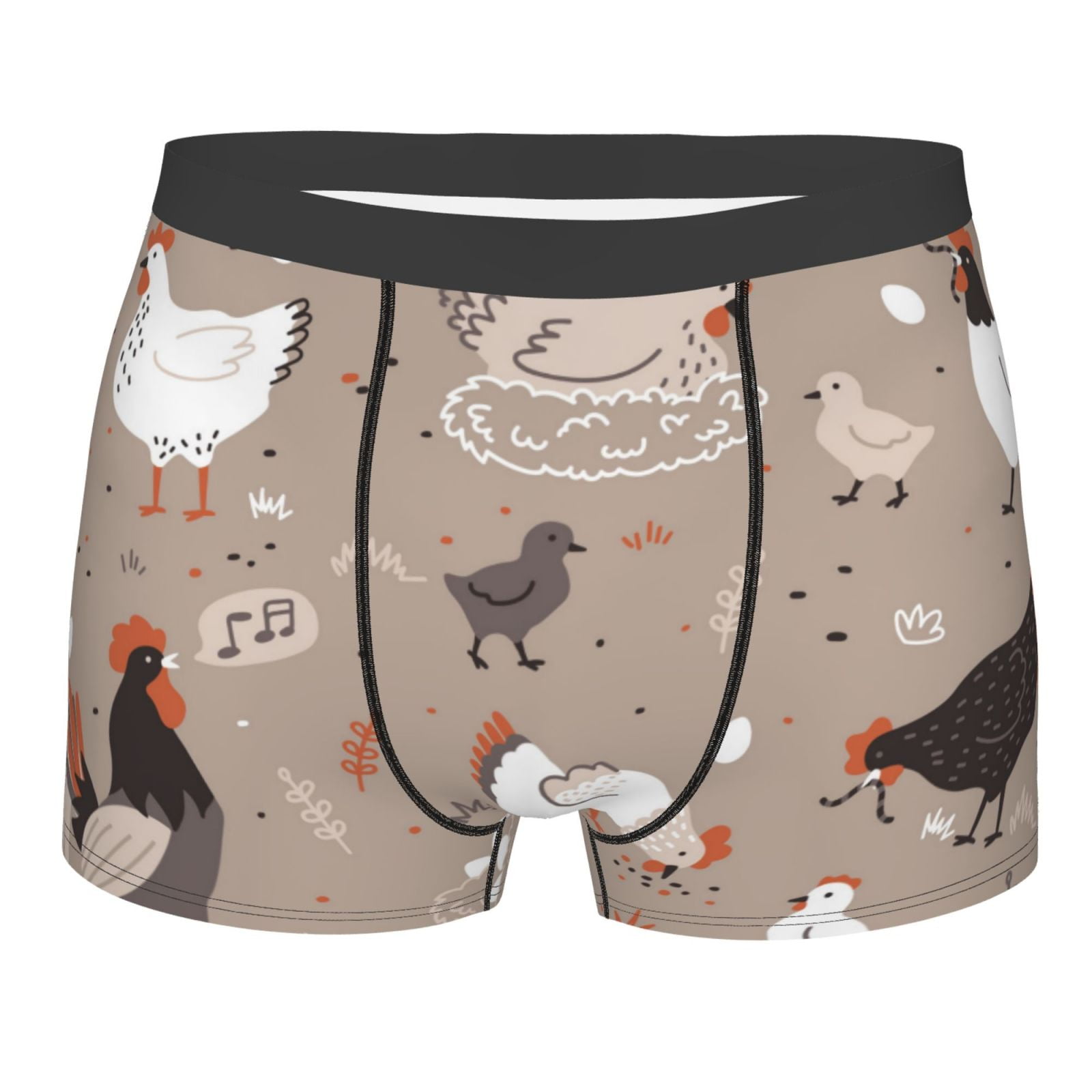 Disketp Chicken Men'S Boxer Briefs,Soft And Breathable Cotton Underwear ...
