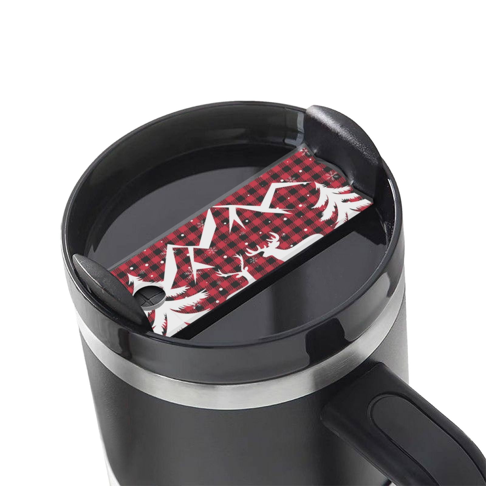 Disketp Christmas Buffalo Plaid Name Plate Compatible Stanley Cups Name ...