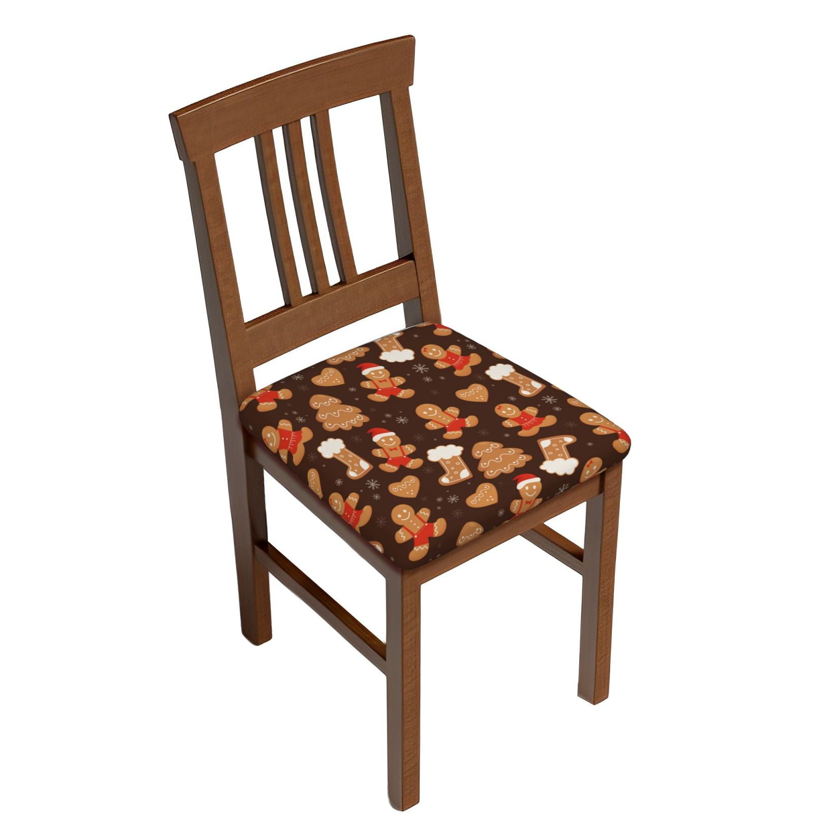 Disketp Christmas Gingerbread Cookies for Square Chair Cushion Covers ...