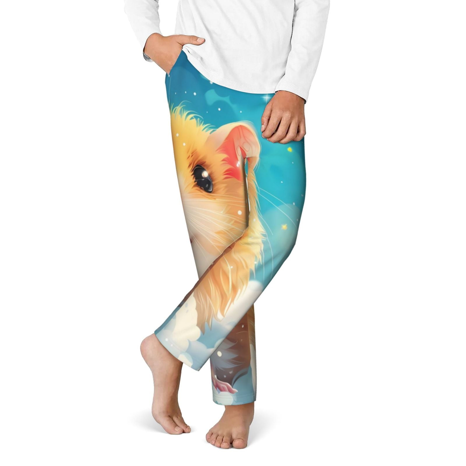 Disketp Cloud Cute Hamster for Teenagers' Pajama Pants ,Lounge Pants ...