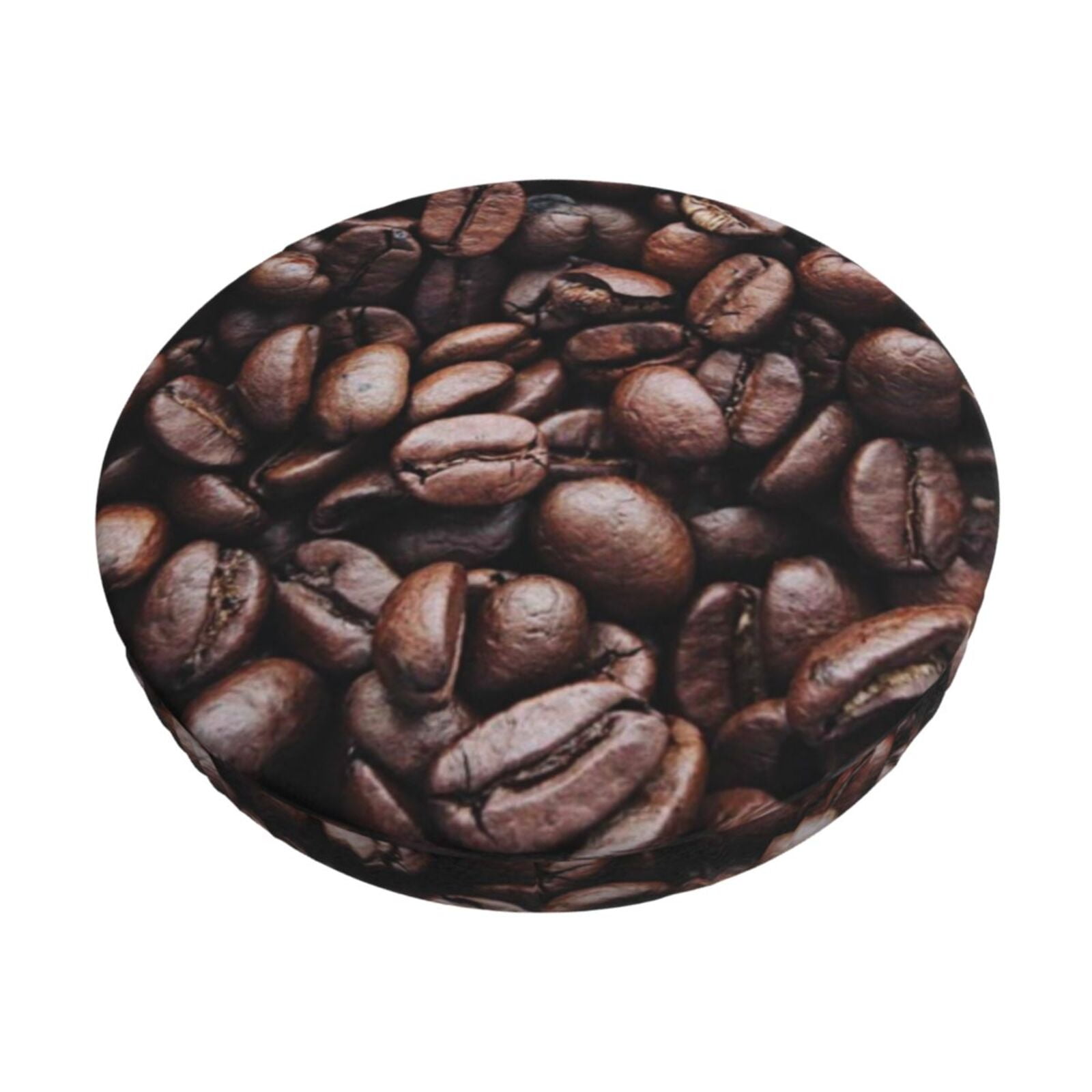 Disketp Coffee Bean Stool Covers Round, Super Soft Round Bar Stool ...