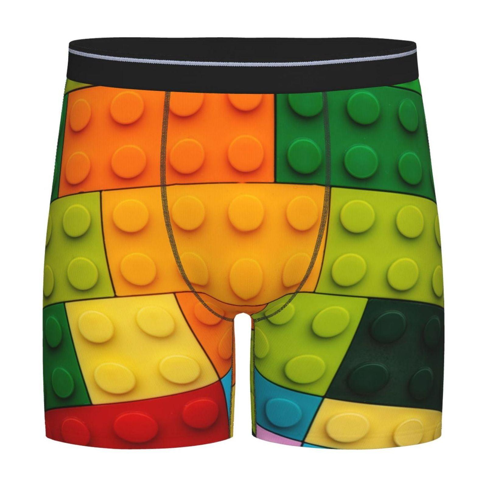 Disketp Colorful Building Blocks Men's Boxer Briefs Men’s Underwear ...