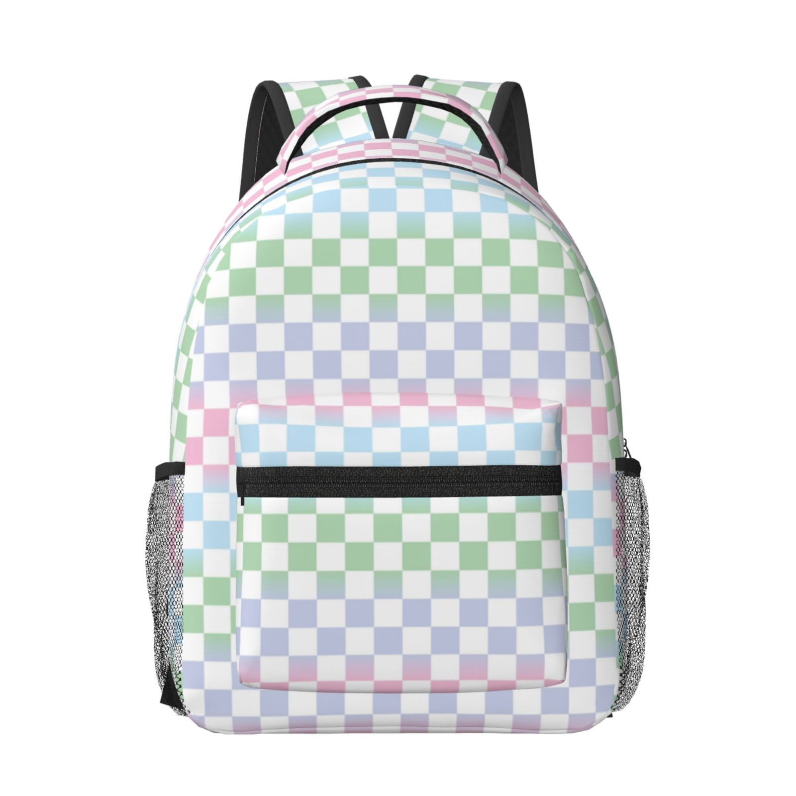 Disketp Colorful Checkerboard Backpack - Comfortable Daypack with The ...