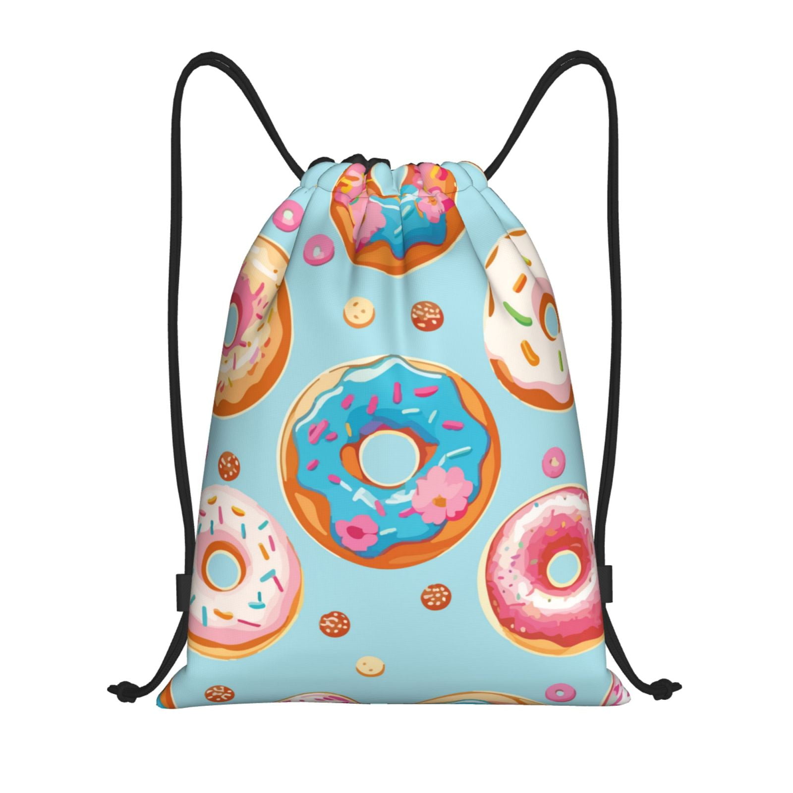 Disketp Colorful Donut Drawstring Backpack Drawstring Gym Bags Draw ...