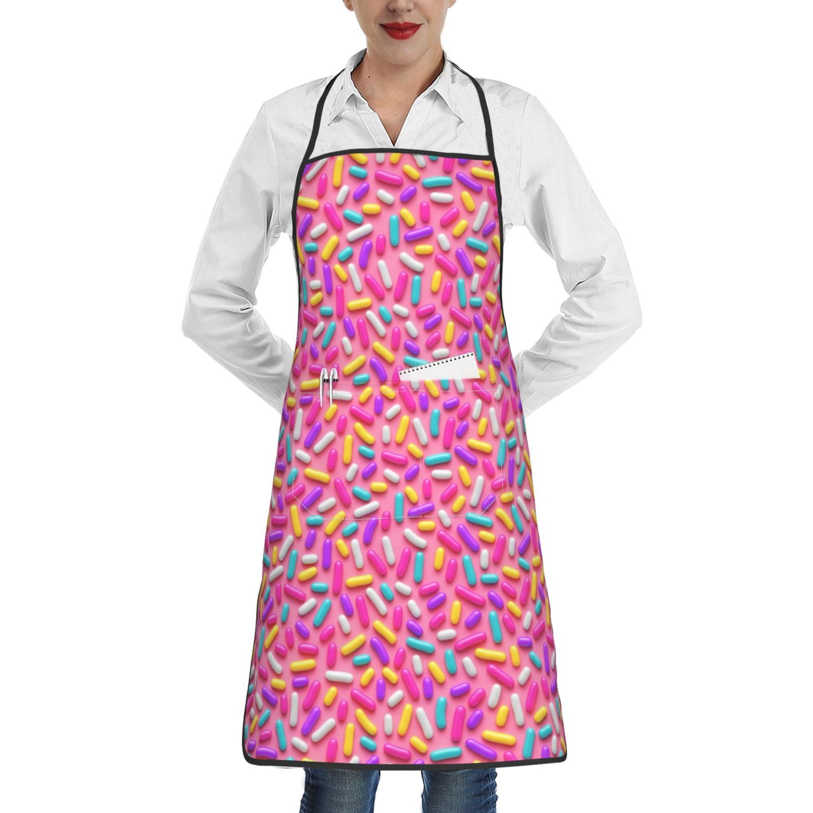Disketp Colorful Donuts 1 Kitchen Apron with adjustable Aprons for ...
