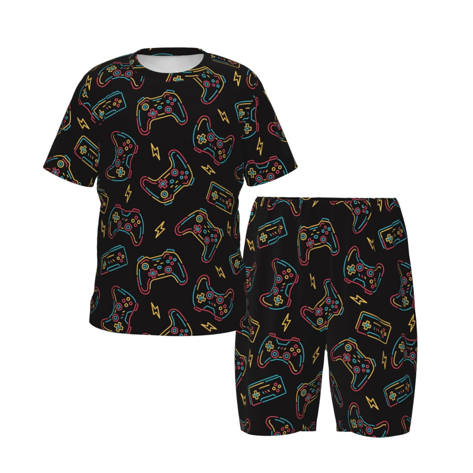 Disketp Colorful Game Controller for Kids Short Sleeve Pajamas Kids ...