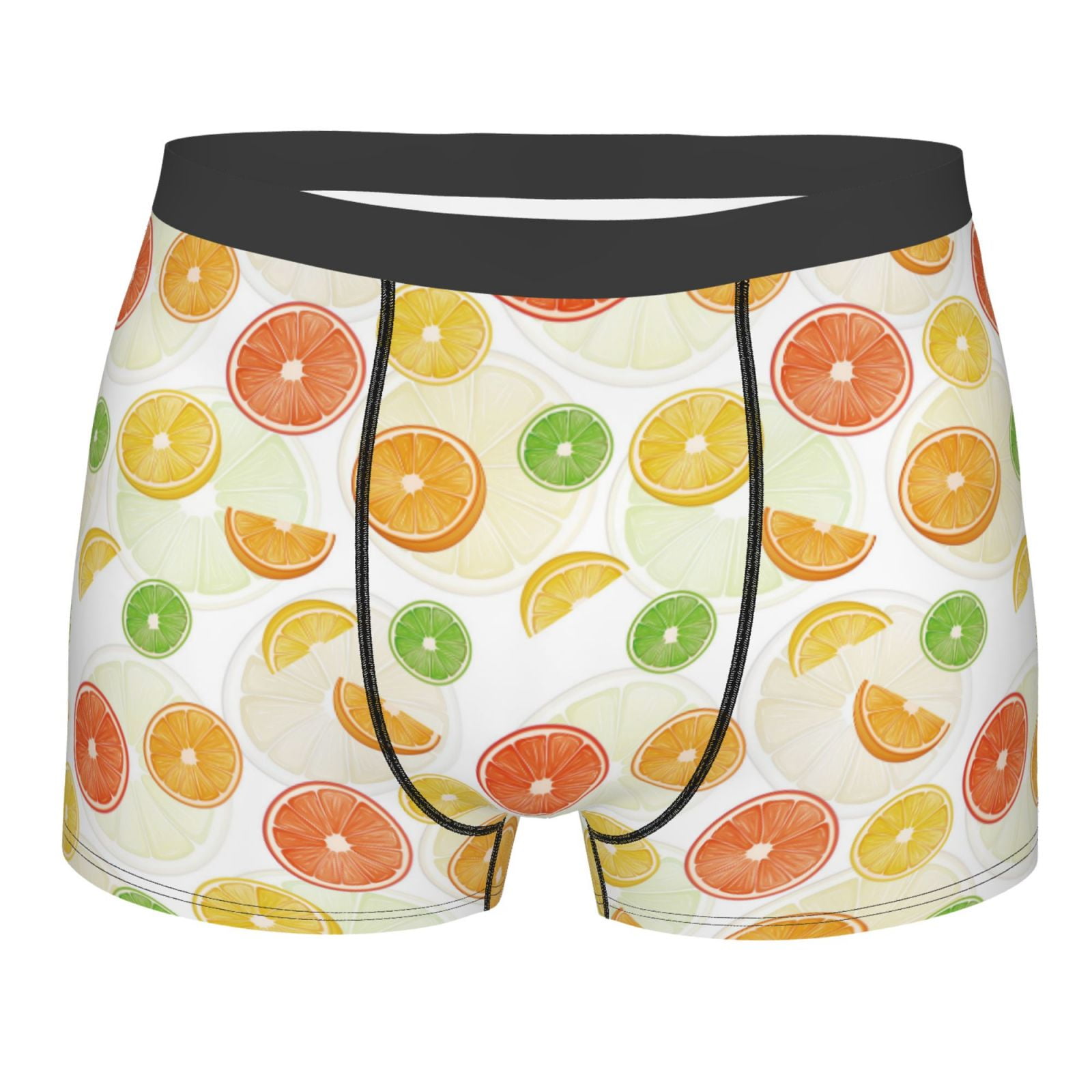 Disketp Colorful Lemons Men's Boxer Briefs,Soft and Breathable Cotton ...
