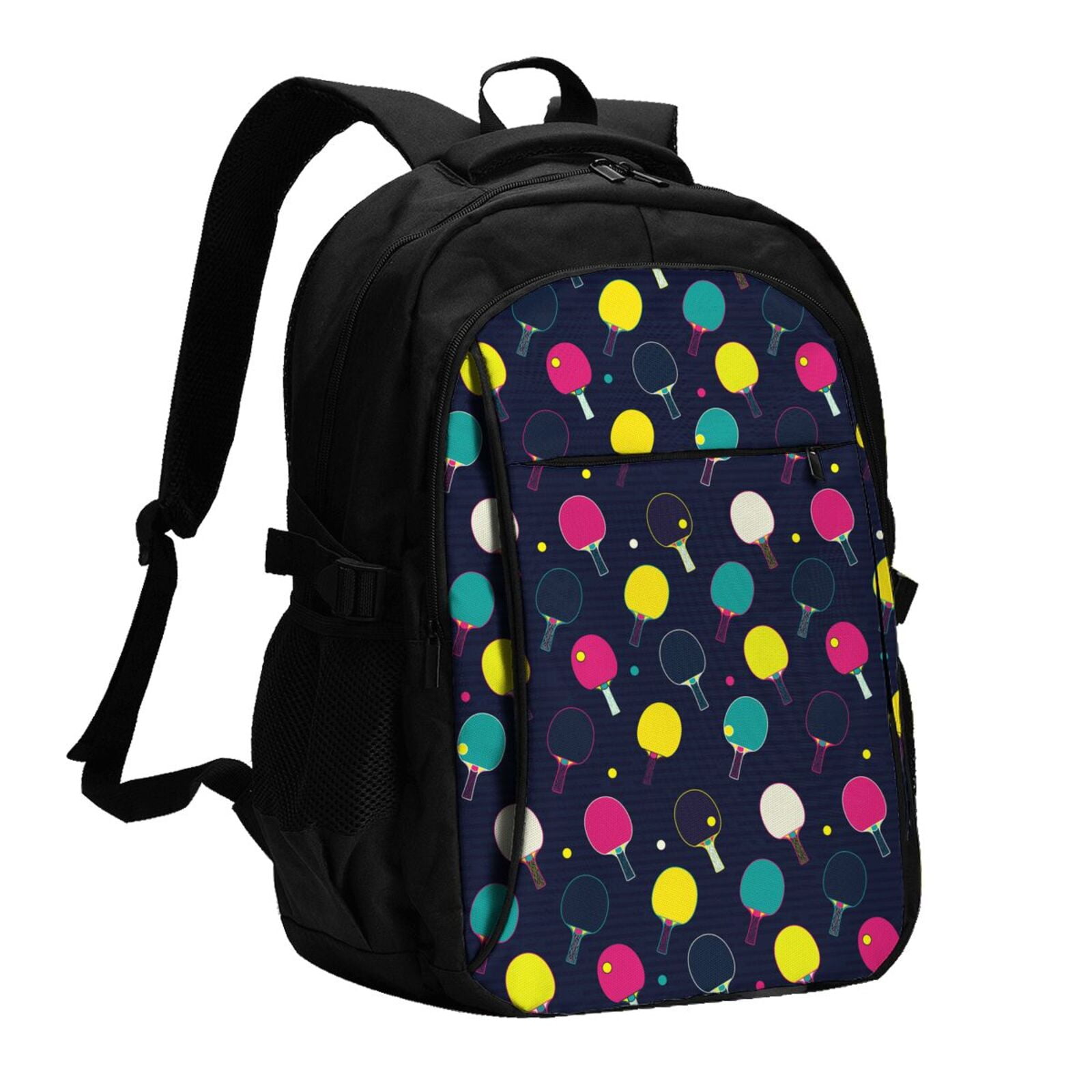 Disketp Colorful Ping Pong Rackets Travel Laptop Backpack, Laptops ...