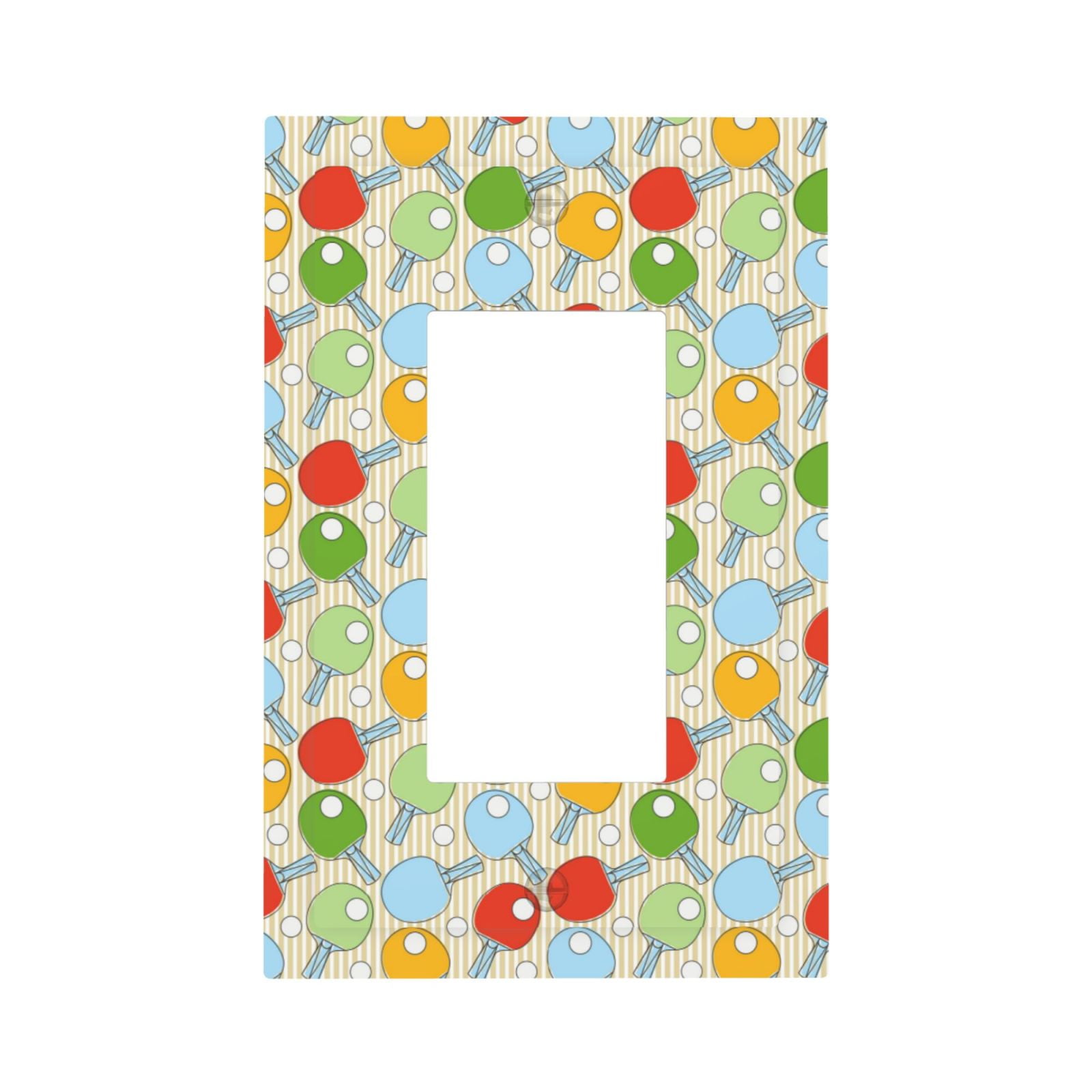 Disketp Colorful Ping Pong Rackets1 Decorative Light Switch or Outlet ...
