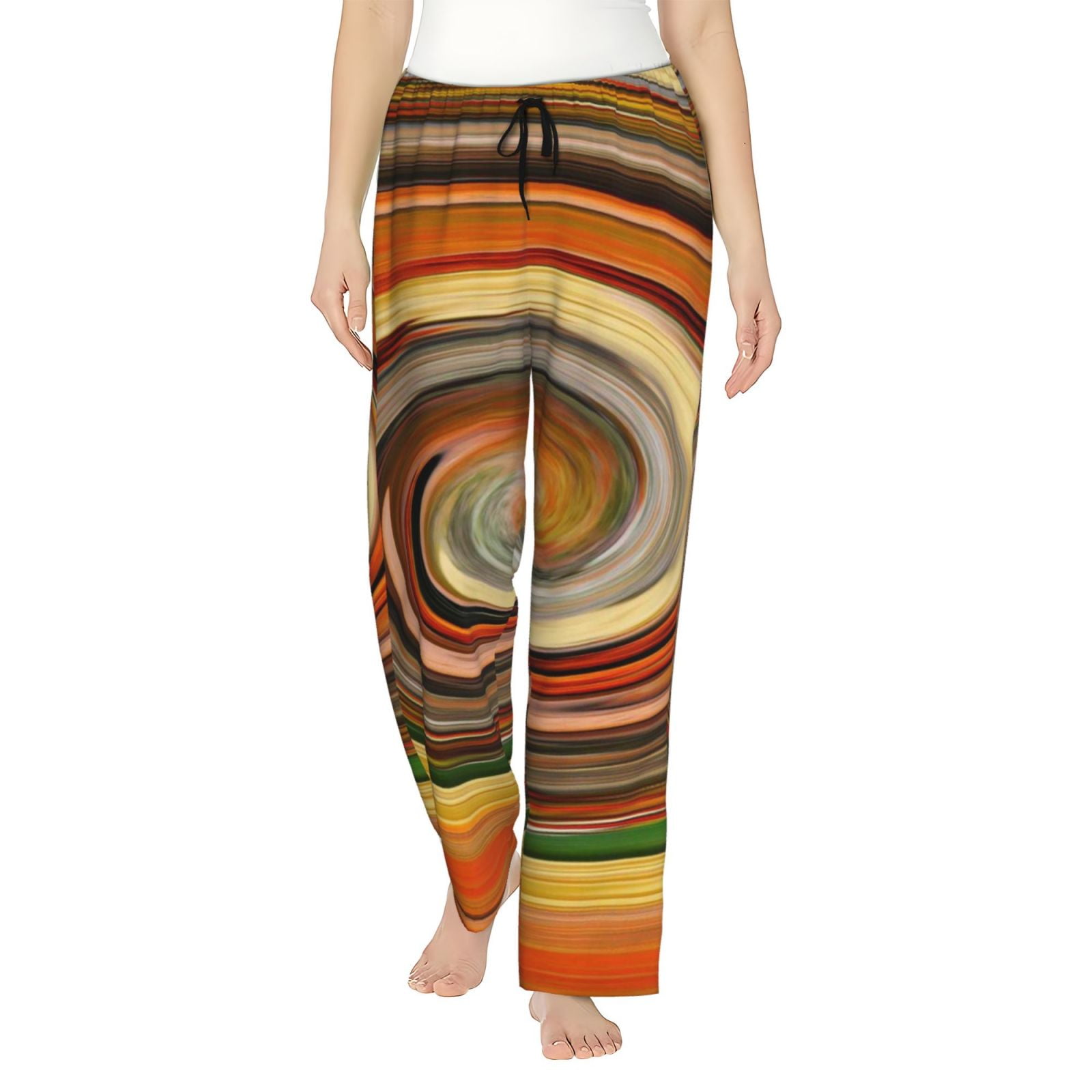 Disketp Colorful Swirl Print Women'S Comfy Pajama Pants Casual ...