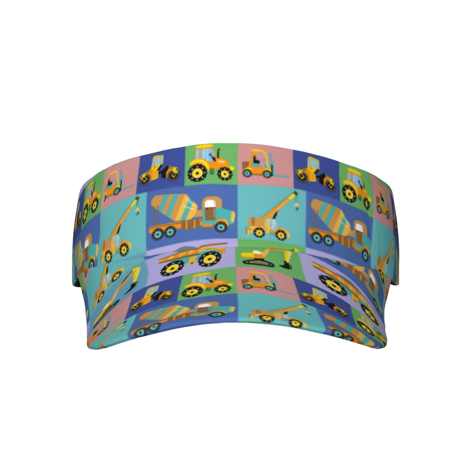 Disketp Construction Machinery Sun Visors For Women Men Unisex Tennis ...