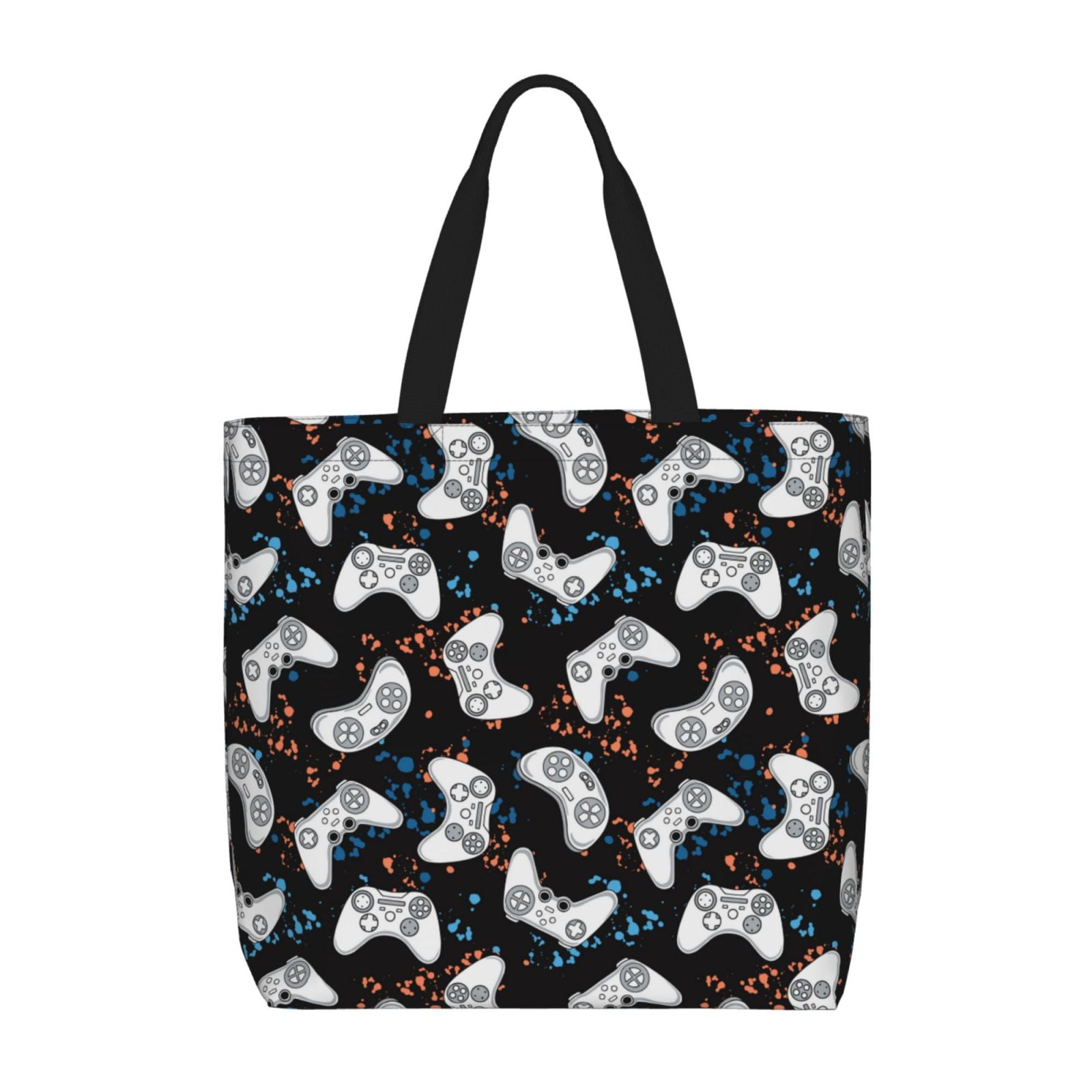 Disketp Cool Gamepad Canvas Tote Bag,Women Shoulder Bag Crossbody ...