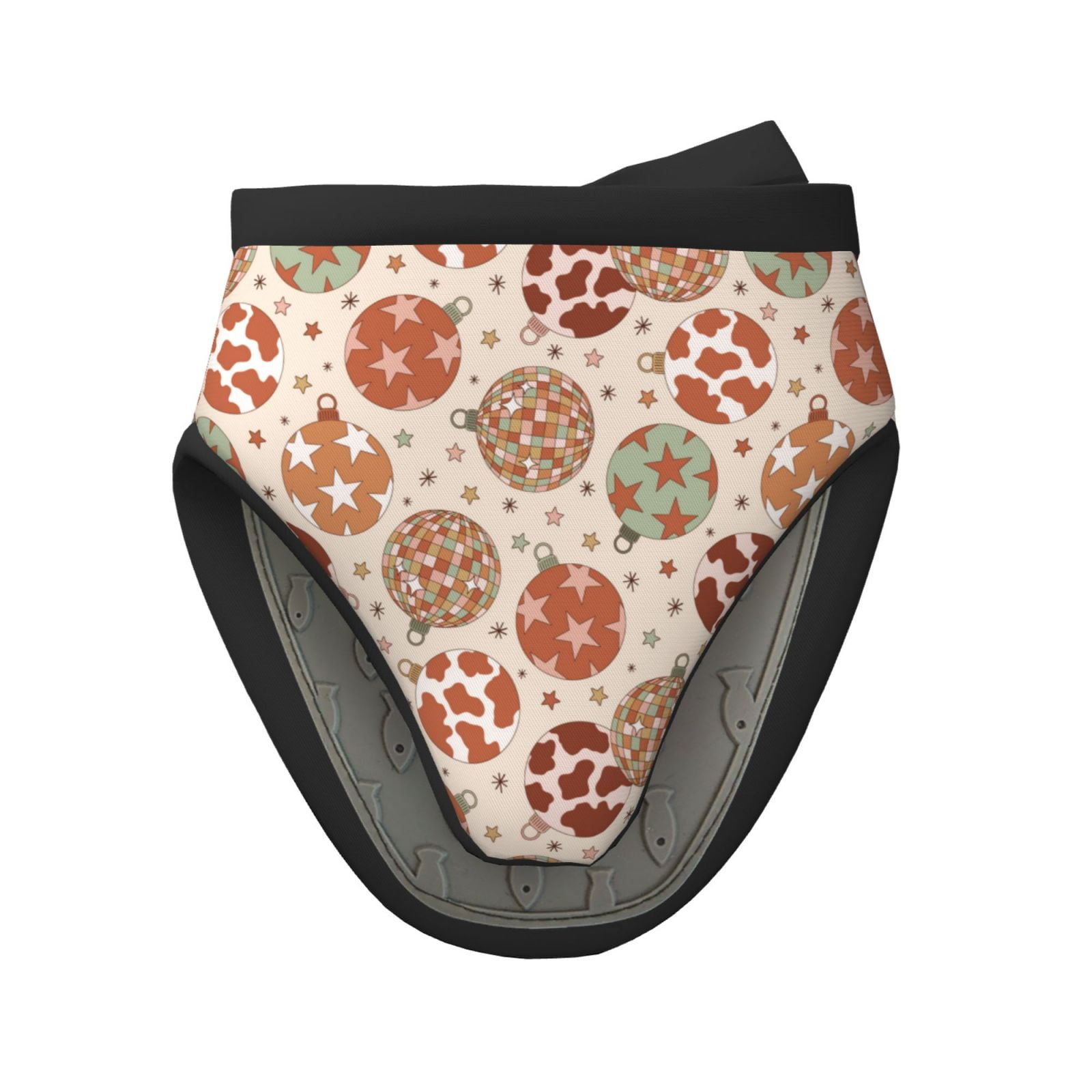 Disketp Cow Spots And Disco Ball Non-Slip Mini Oven Mitt Set, Short ...