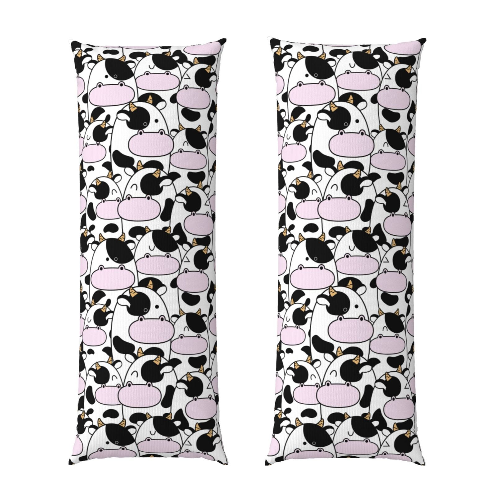 Disketp Cute Animal with Cow Print Body Pillow Cover - Super Soft 20x54 ...