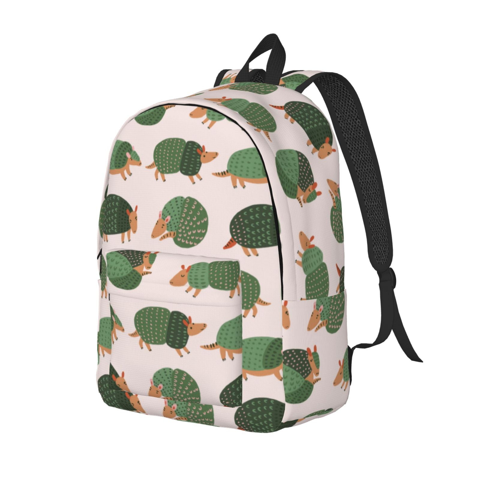Disketp Cute Armadillo Canvas Backpack Lightweight Travel Daypack Student Rucksack Laptop ...