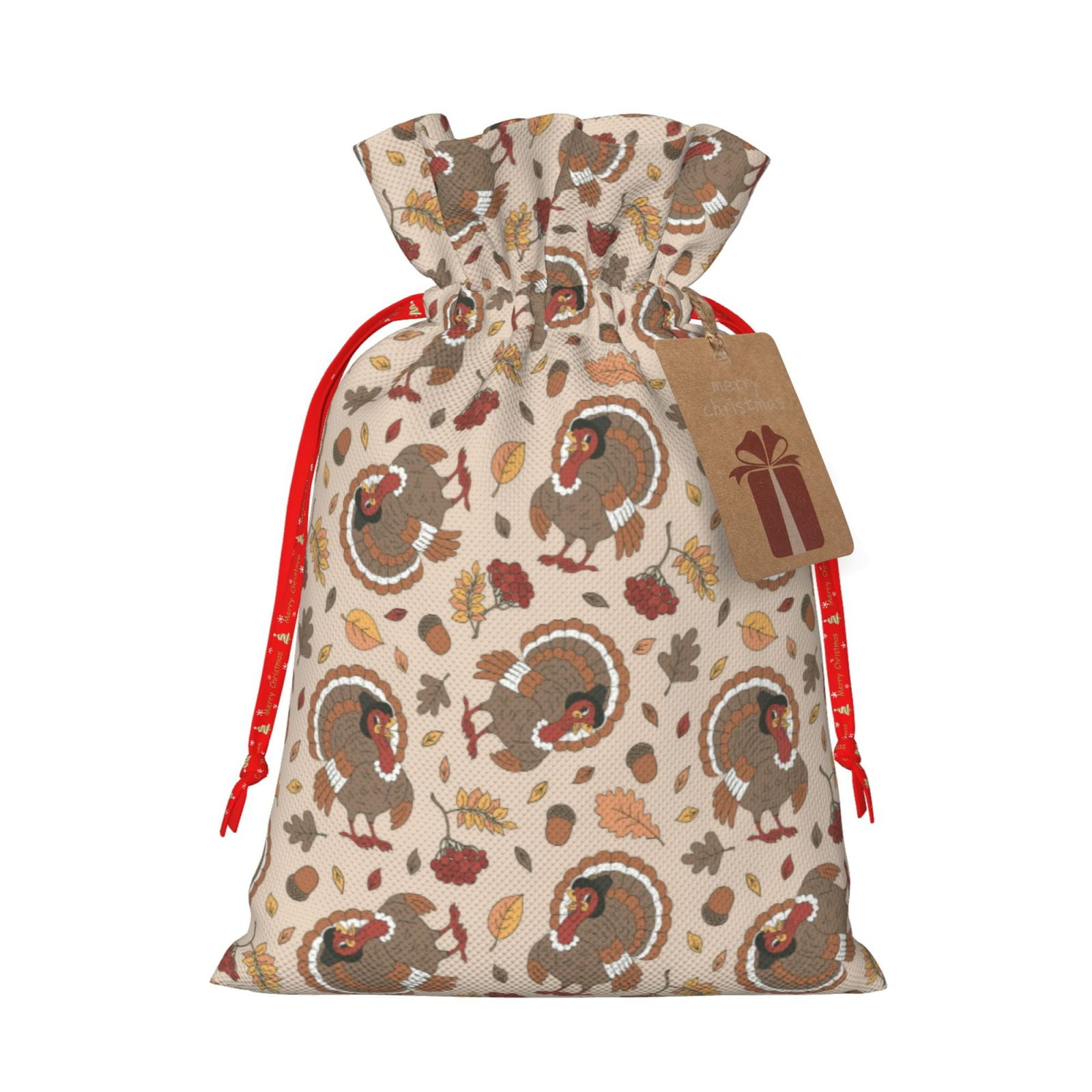 Disketp Cute Autumn Turkey Gift Bags, Holiday Gift Wrap Christmas Bags ...