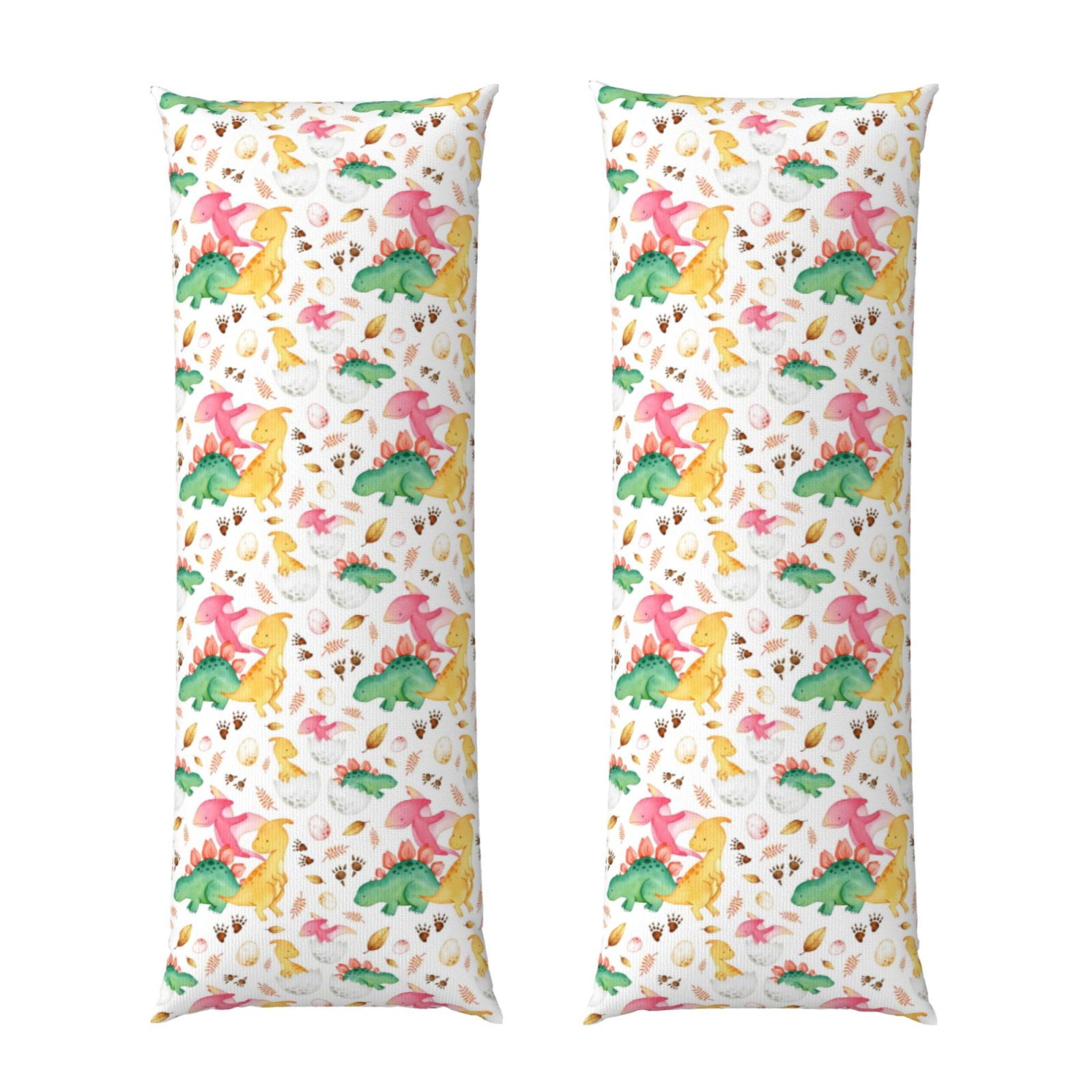 Disketp Cute Baby Dinosaurs Print Body Pillow Cover - Super Soft 20x54 ...