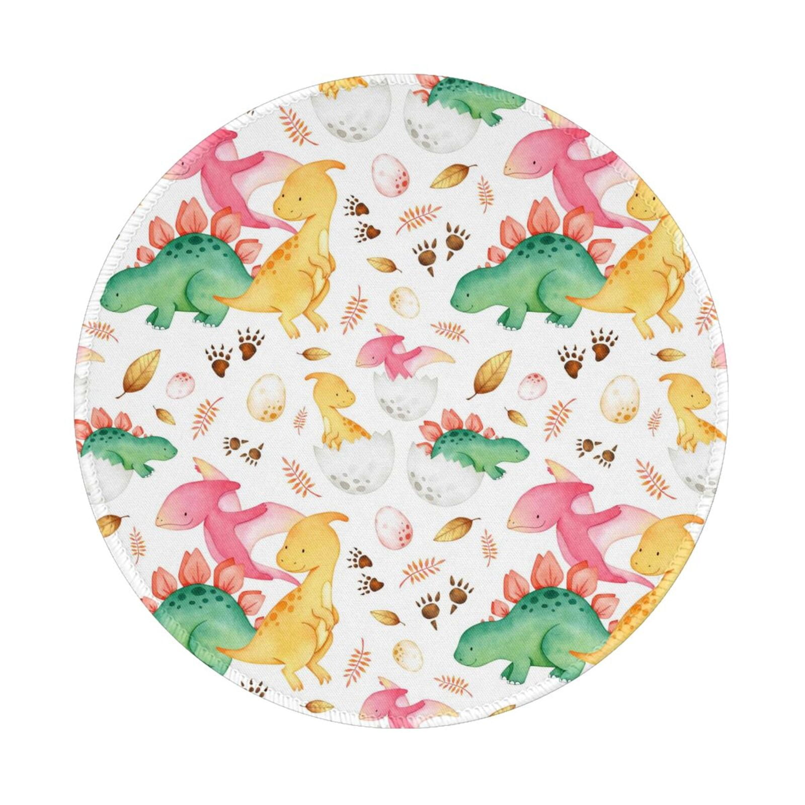 Disketp Cute Baby Dinosaurs Small Mouse Pad 7.9x7.9 Inches,Washable ...
