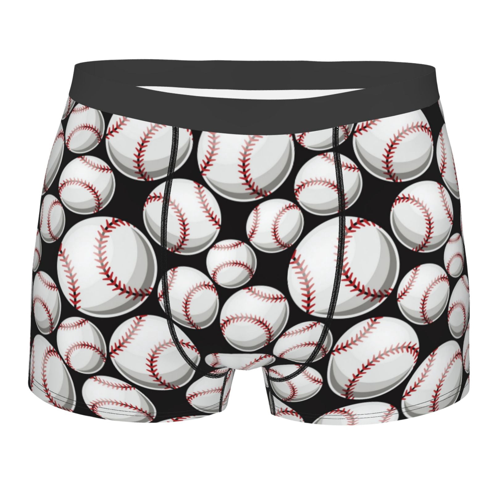 Disketp Cute Baseball Men's Boxer Briefs,Soft and Breathable Cotton ...