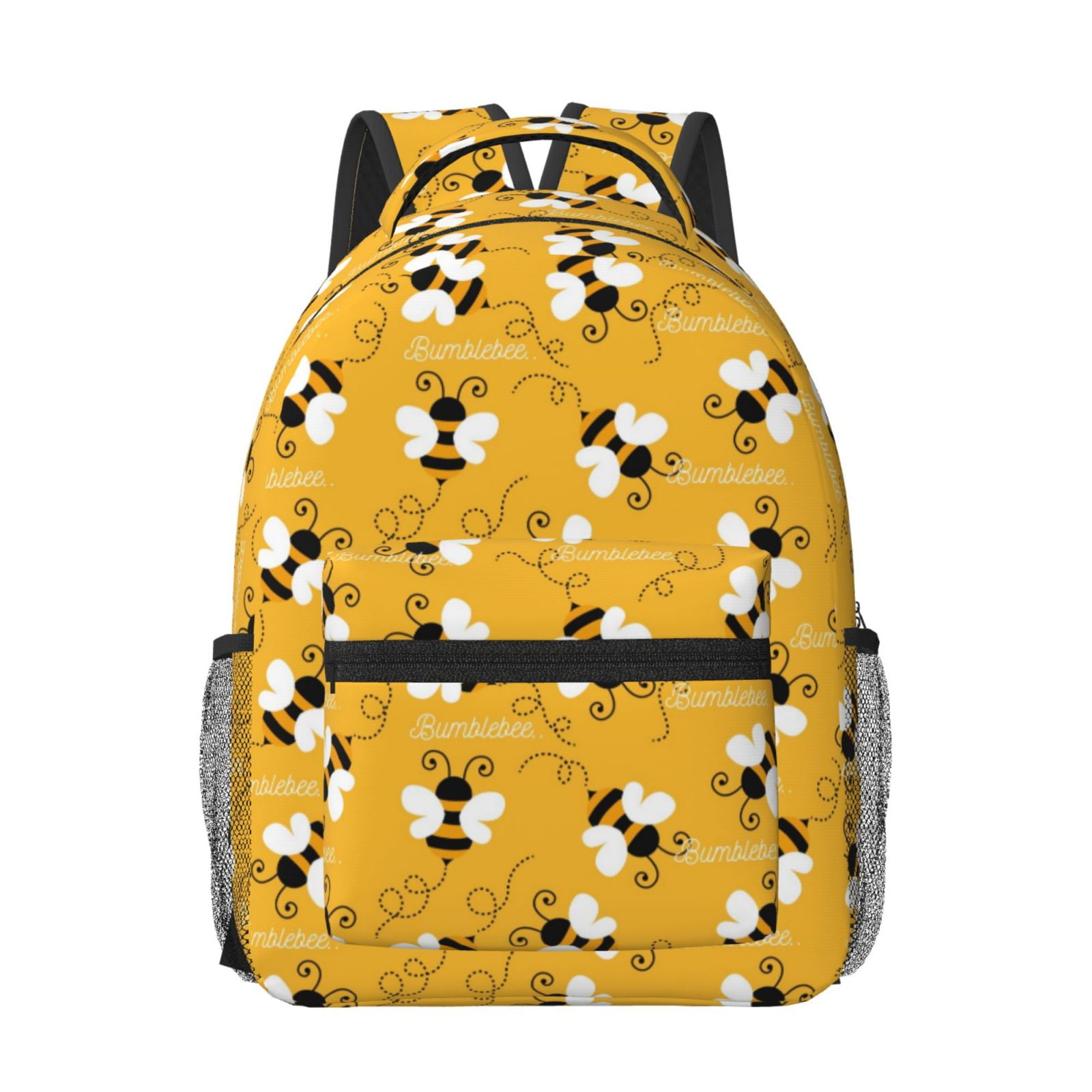 Disketp Cute Bee Butterfly Yelllow Backpack - Comfortable Daypack with ...