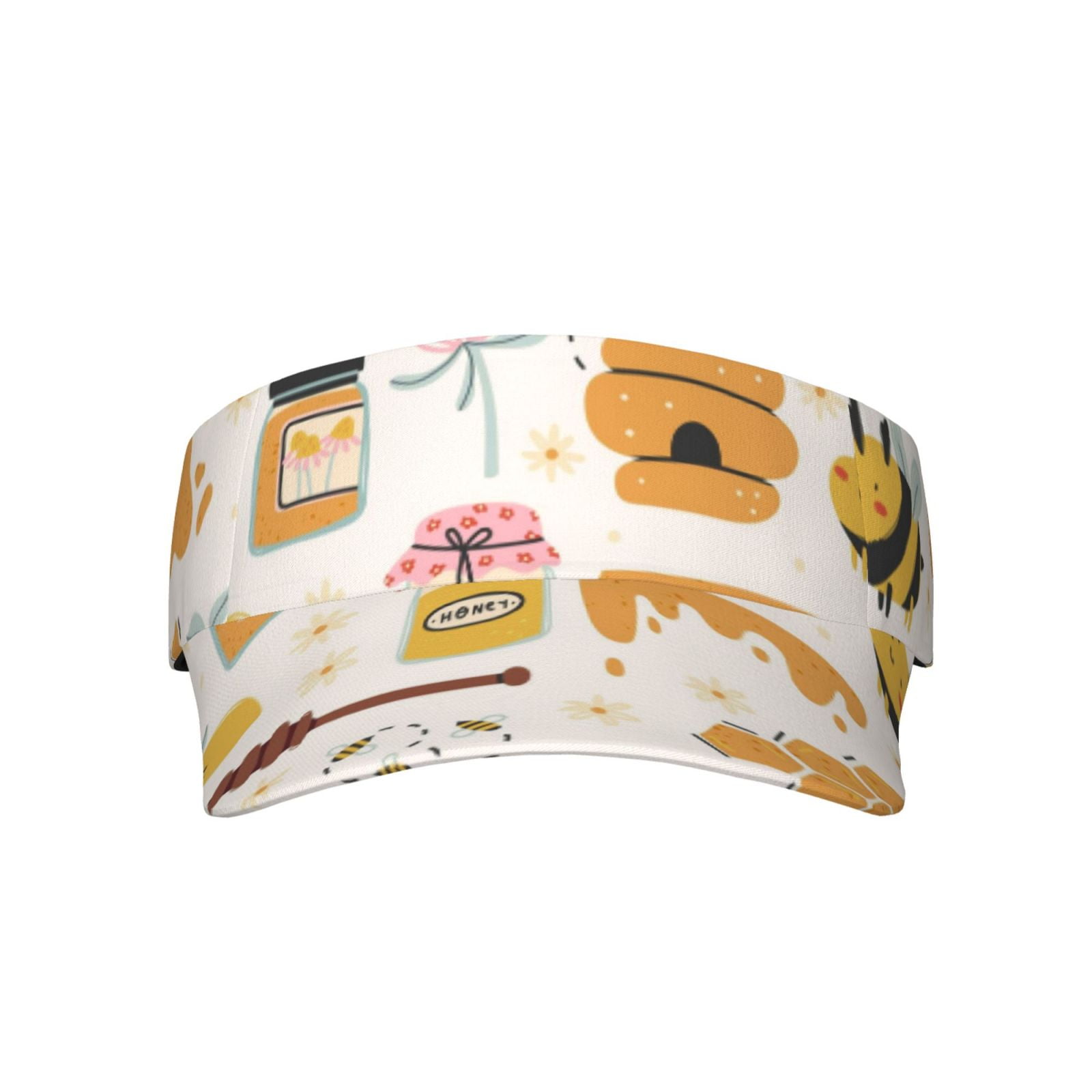 Disketp Cute Bee Honey Jar Hive Bear Sun Visors for Women Men Unisex ...