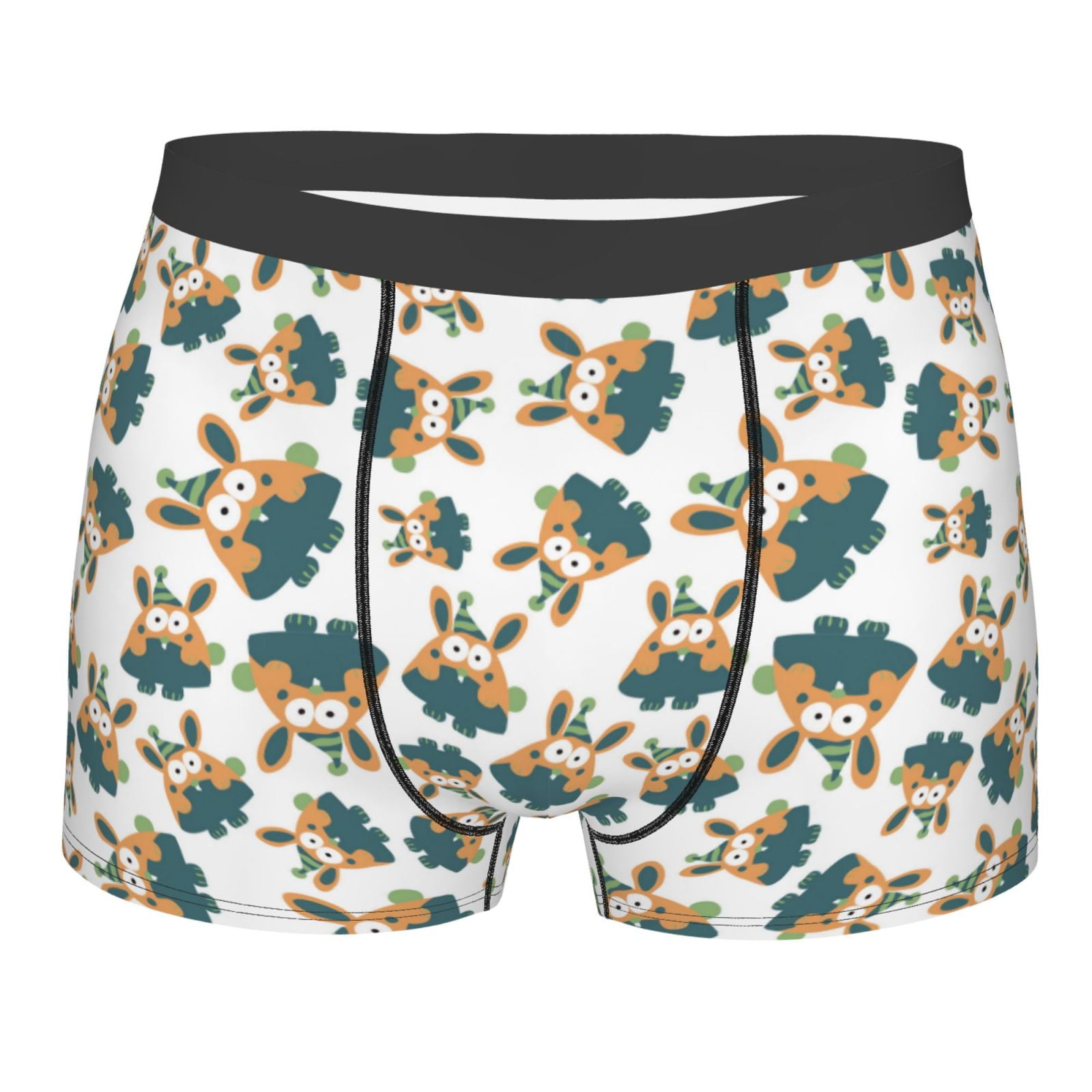 Disketp Cute Bunny Men's Boxer Briefs,Soft and Breathable Cotton ...