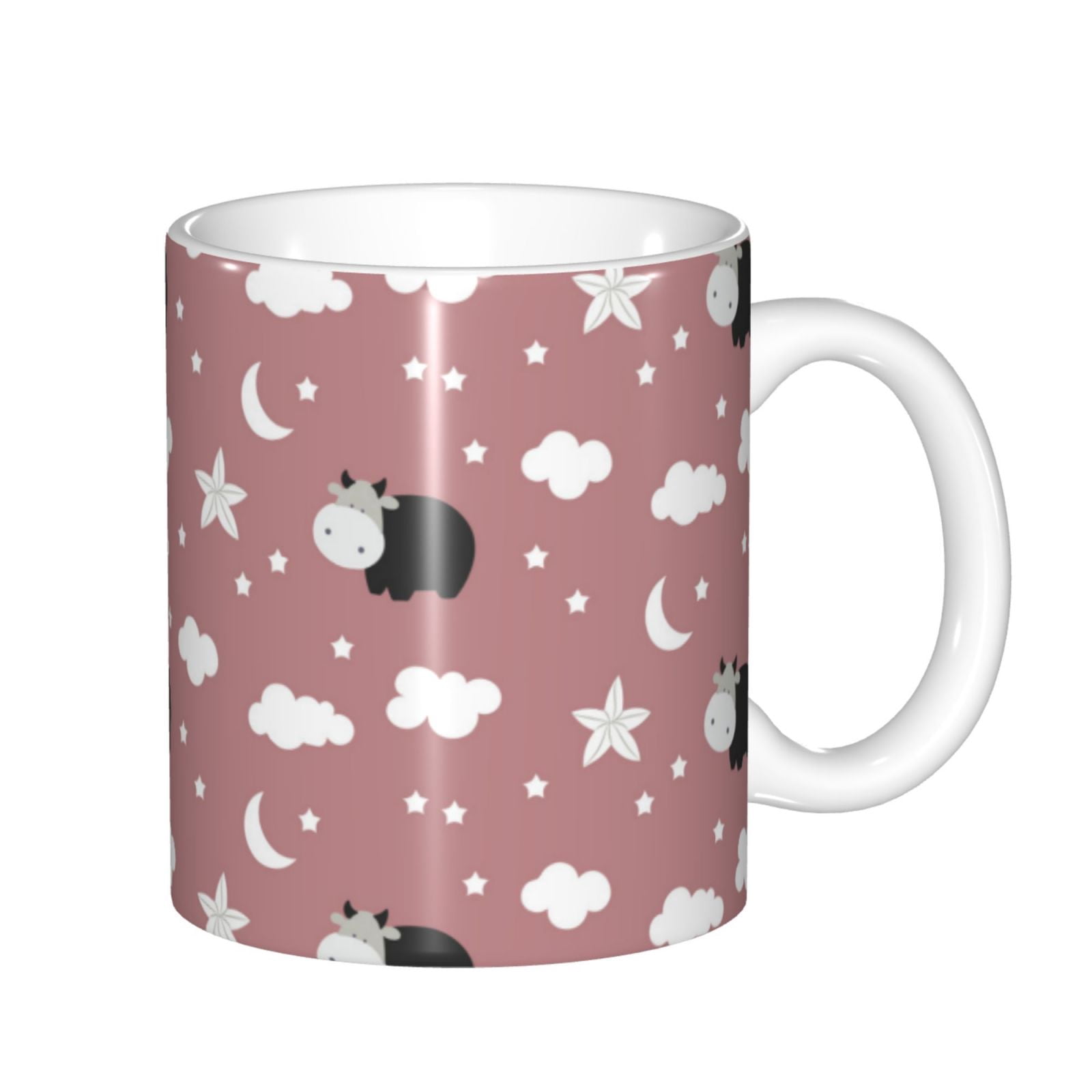 Disketp Cute Calf Large Coffee Mug with Handle Tea Cup Novelty Coffee ...