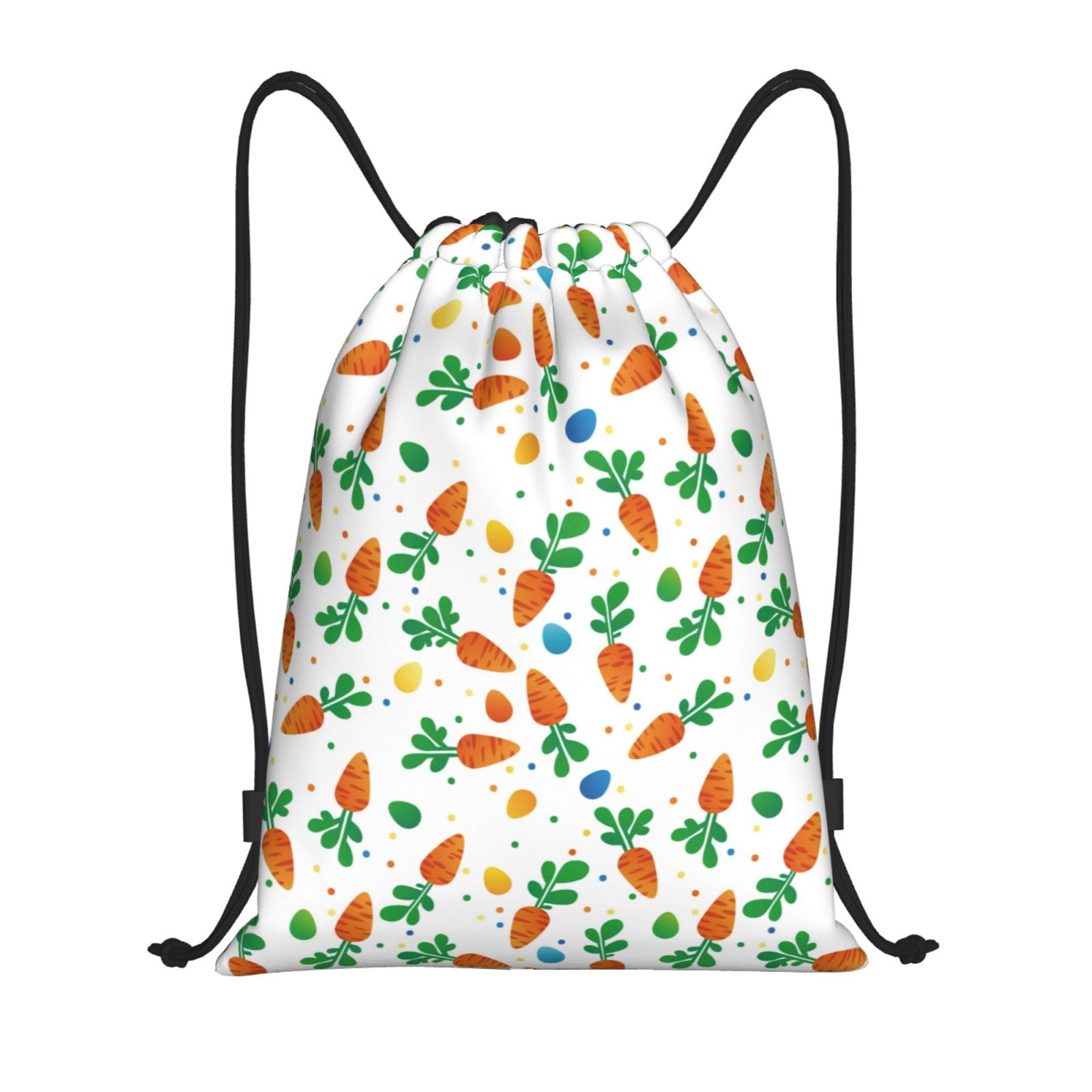 Disketp Cute Carrot Drawstring Backpack Drawstring Gym Bags Draw String ...