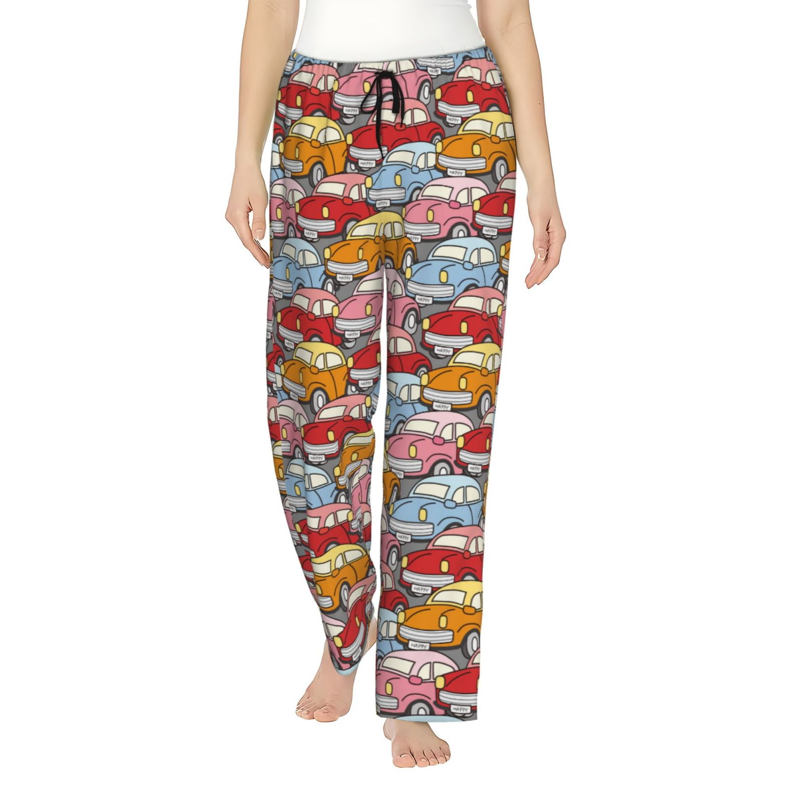 Disketp Cute Cars for Women's Pajama Pants - Ultra Soft Fleece Sleep ...