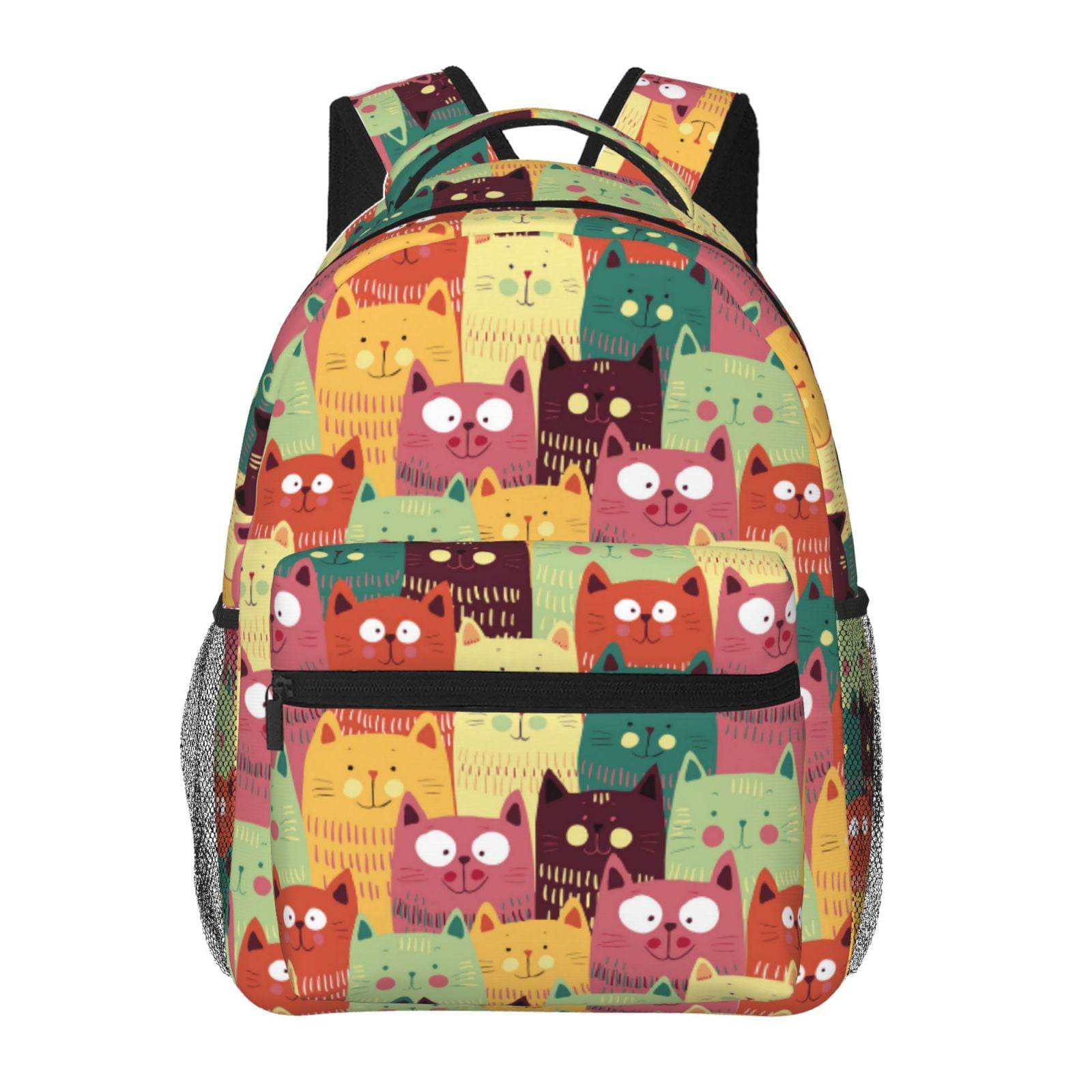 Disketp Cute Cartoon Cat Backpack for Men and Women - Lightweight ...