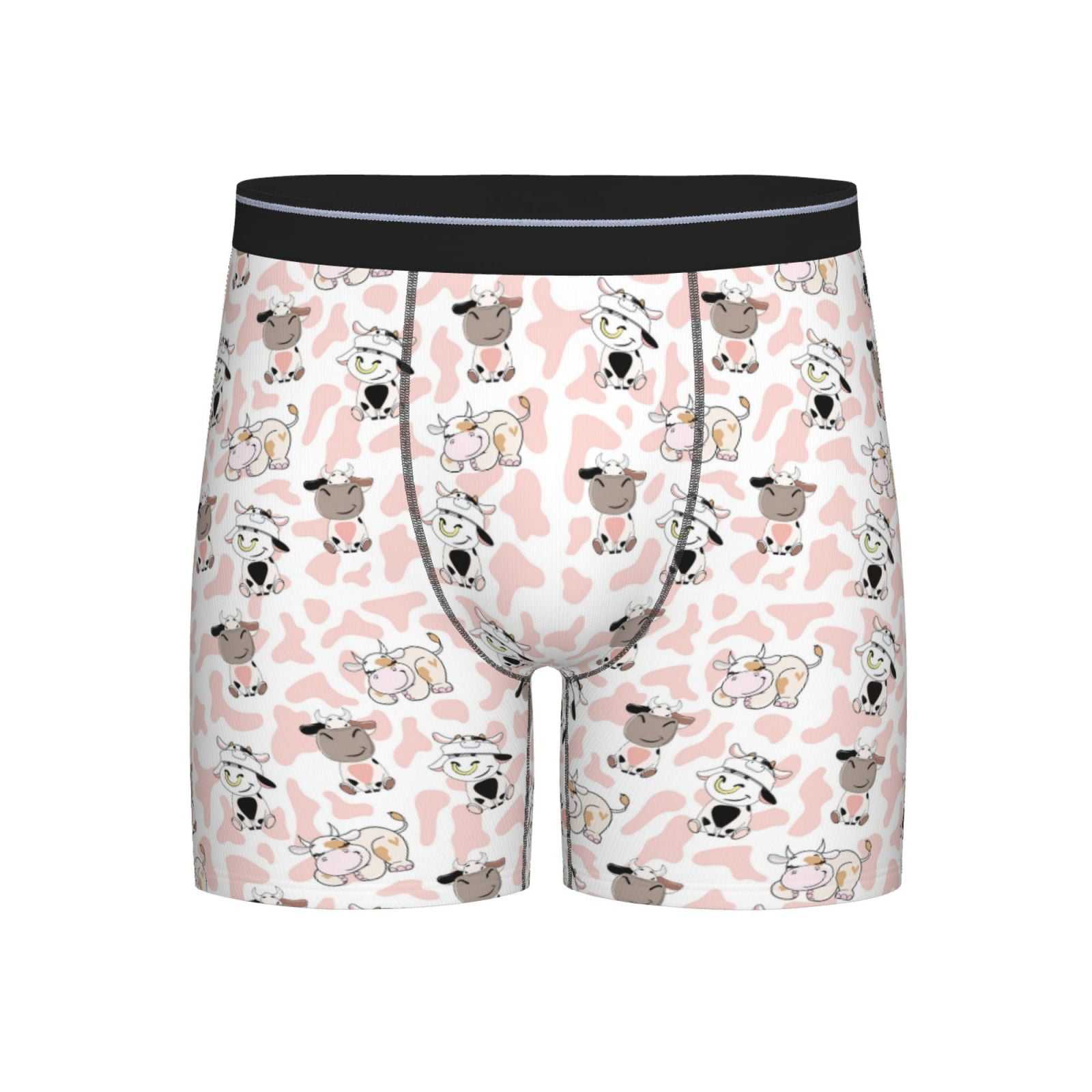 Disketp Cute Cartoon Cows Men's Boxer Briefs Men’s Underwear Boxer ...