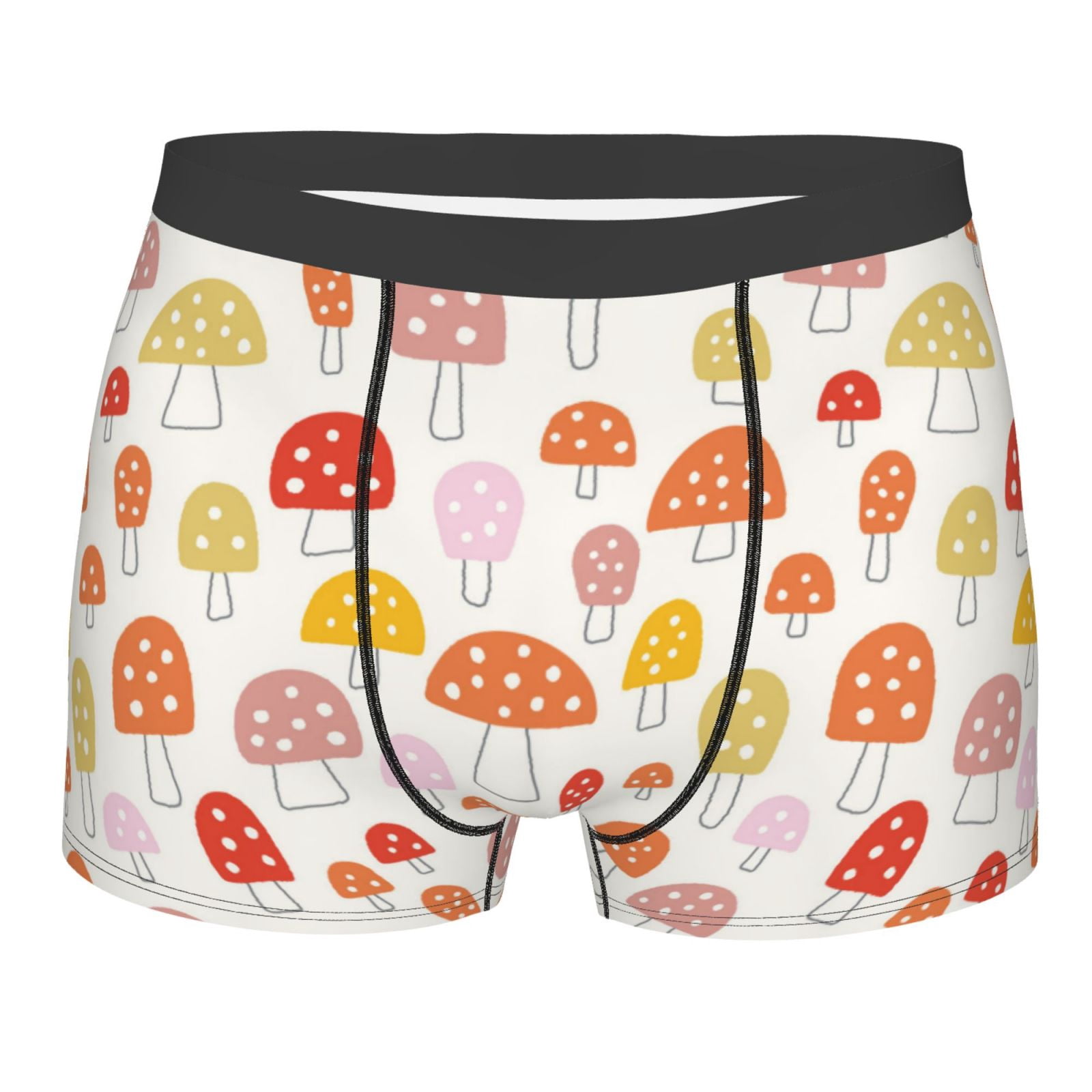 Disketp Cute Cartoon Mushrooms Men'S Boxer Briefs,Soft And Breathable ...