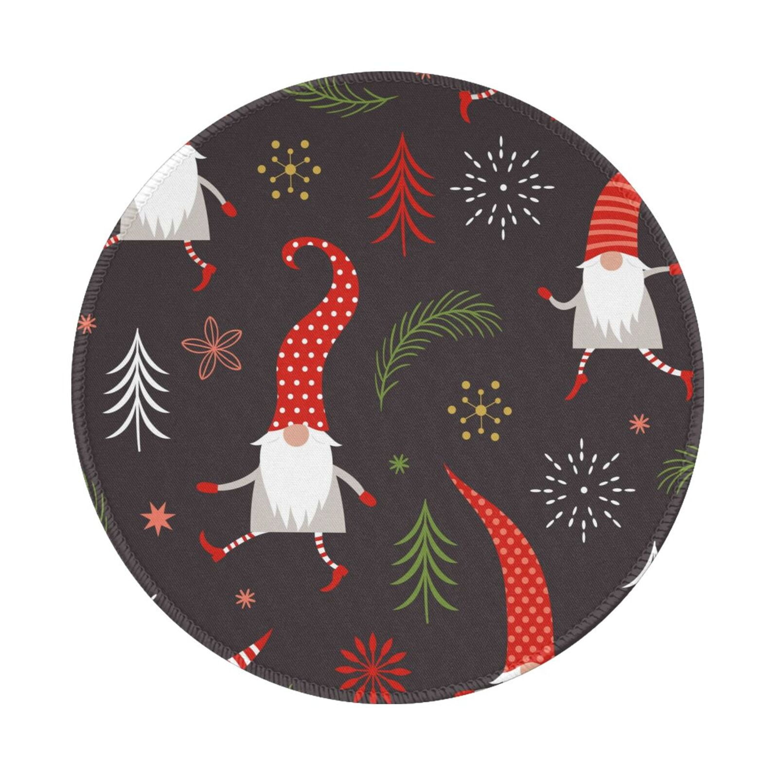 Disketp Cute Christmas Gnomes Small Mouse Pad 7.9x7.9 Inches,Washable ...
