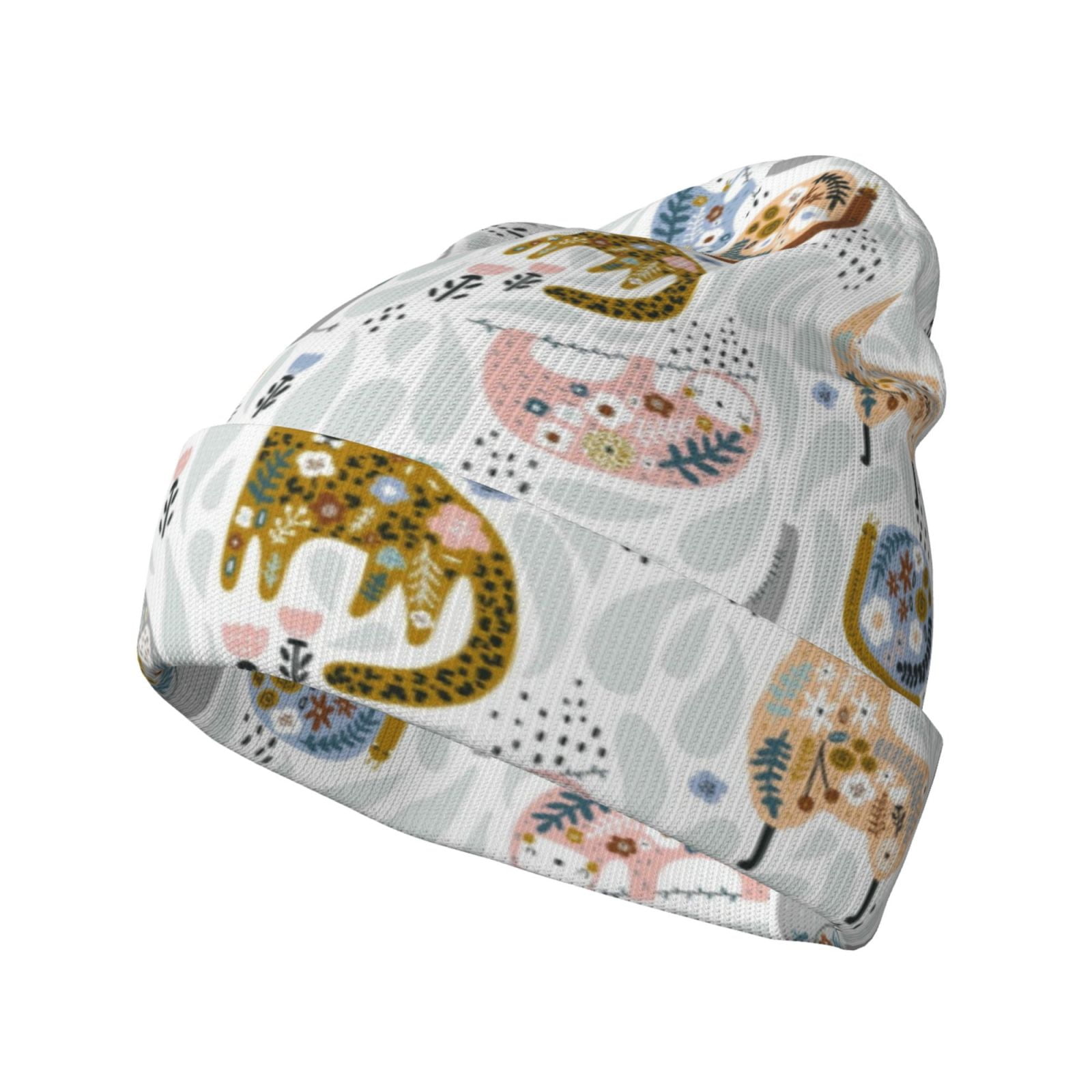 Disketp Cute Colorful Animal Winter Beanie for Men Women Beanie Knit ...