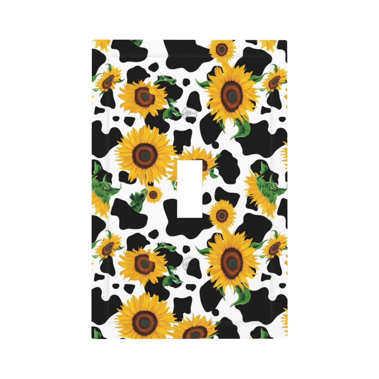 Disketp Cute Cow Print Sunflower D Decorative Light Switch or Outlet ...