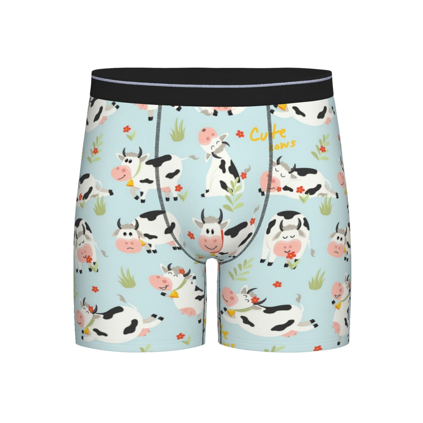 Disketp Cute Cows Men's Boxer Briefs Men’s Underwear Boxer Briefs for ...